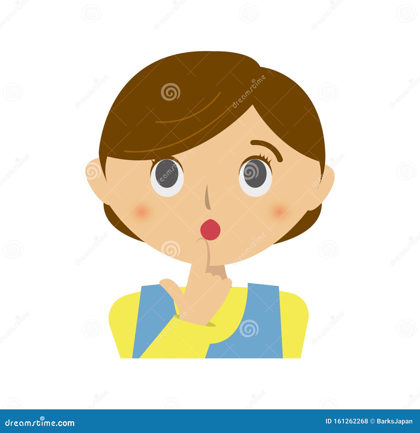 Wondering / Thinking Woman Illustration Stock Vector - Illustration of ...