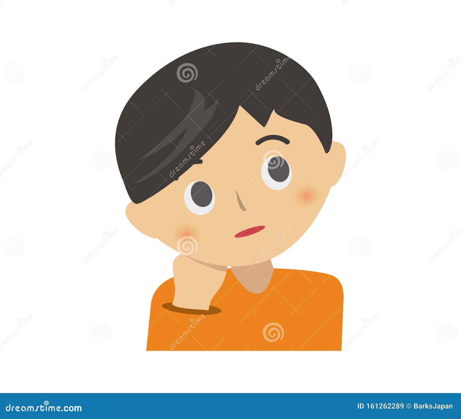 Wondering / Thinking Man Illustration Stock Vector - Illustration of ...