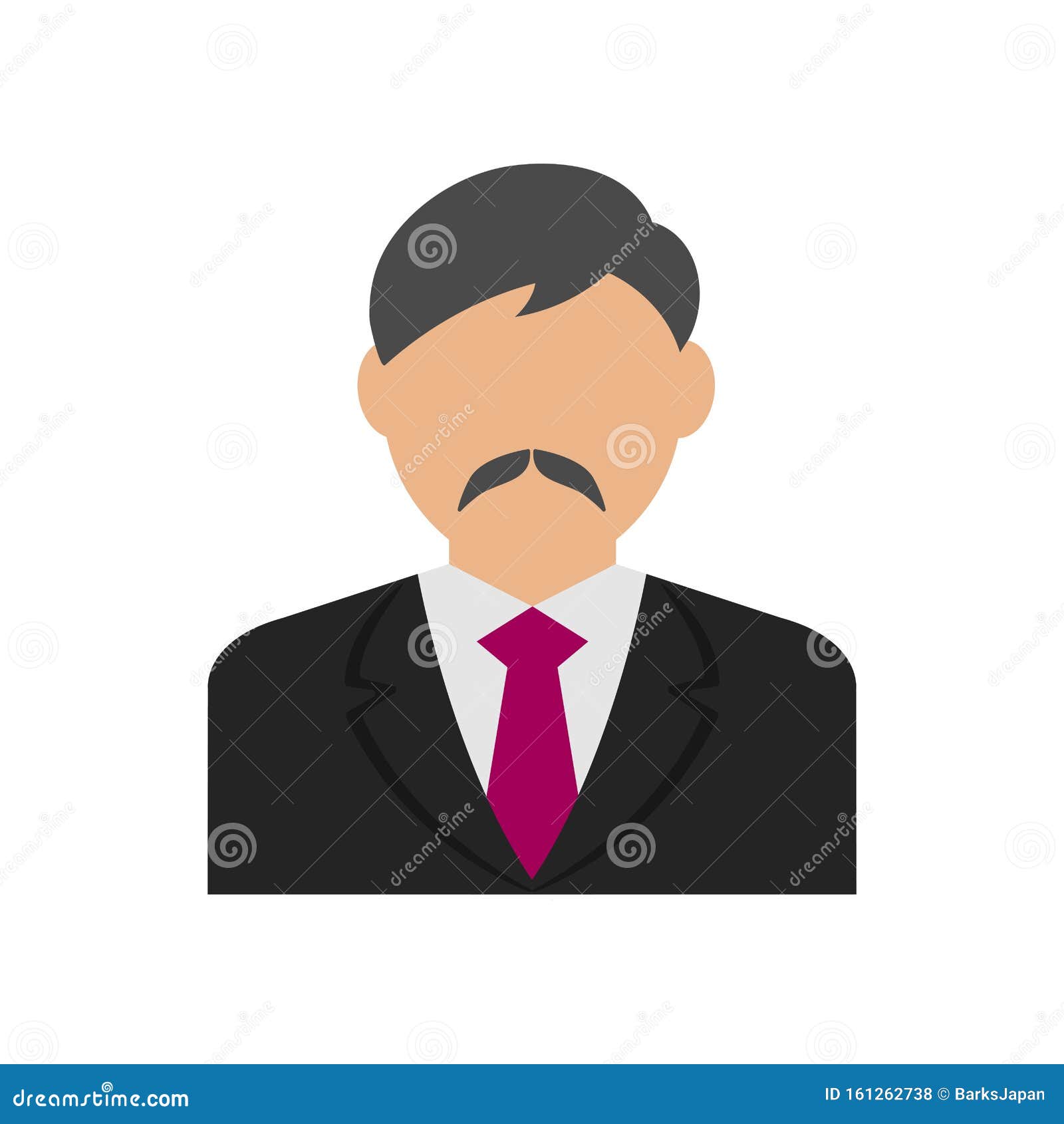 Faceless Business Man Avatar Illustration Stock Vector - Illustration ...