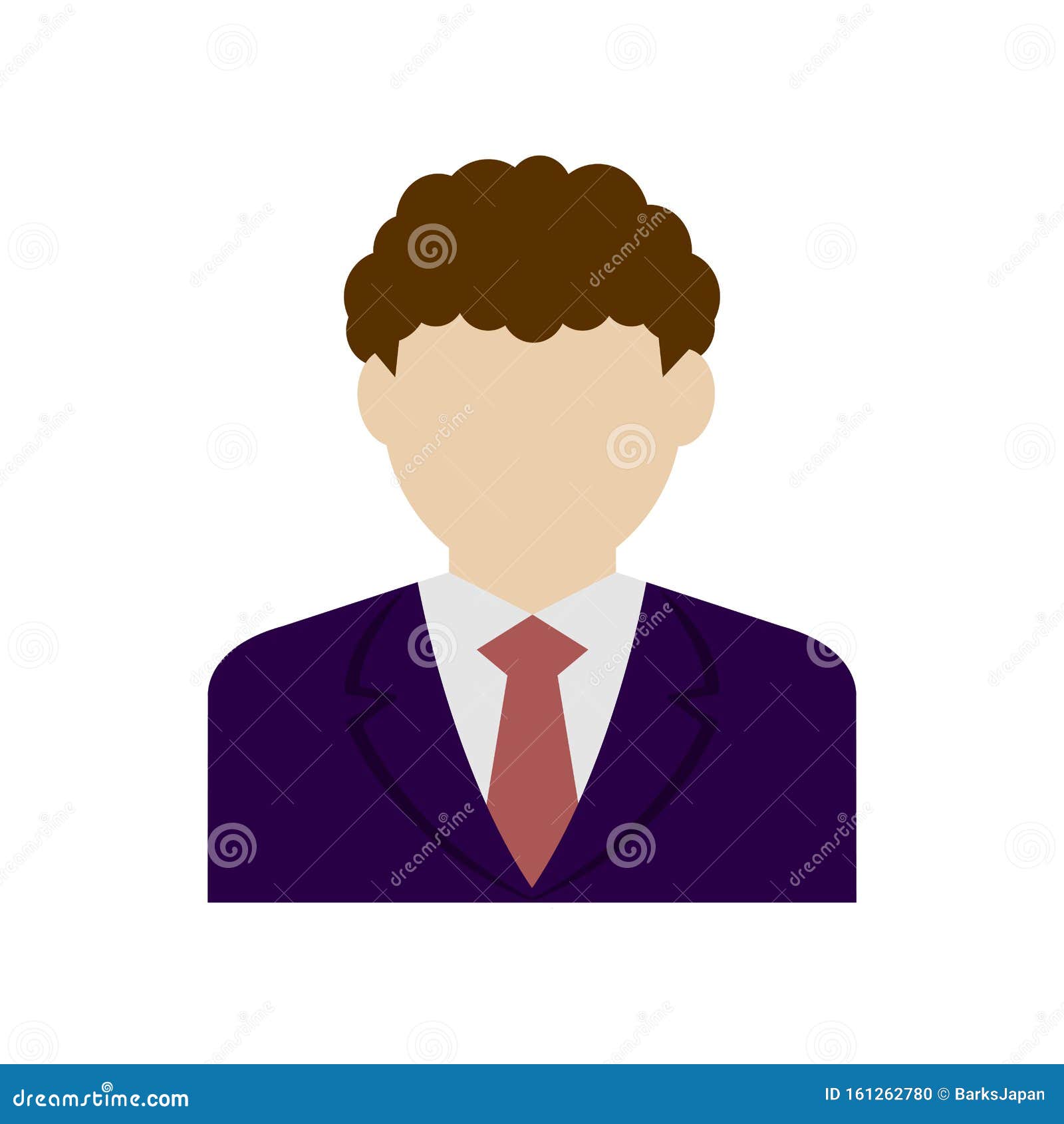 Faceless Business Man Avatar Illustration Stock Vector - Illustration ...