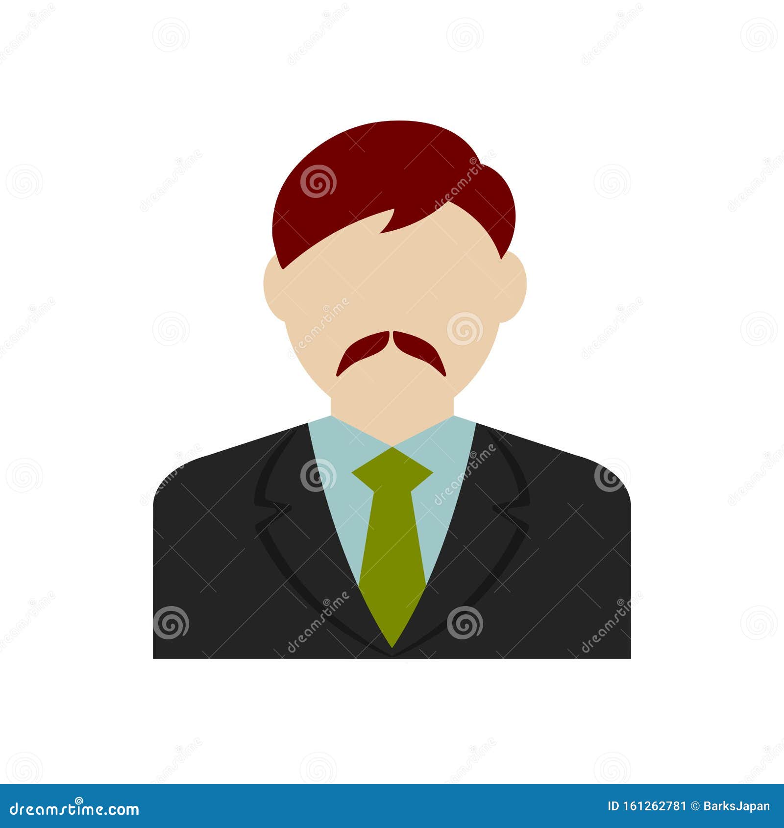 Faceless Business Man Avatar Illustration Stock Vector - Illustration ...