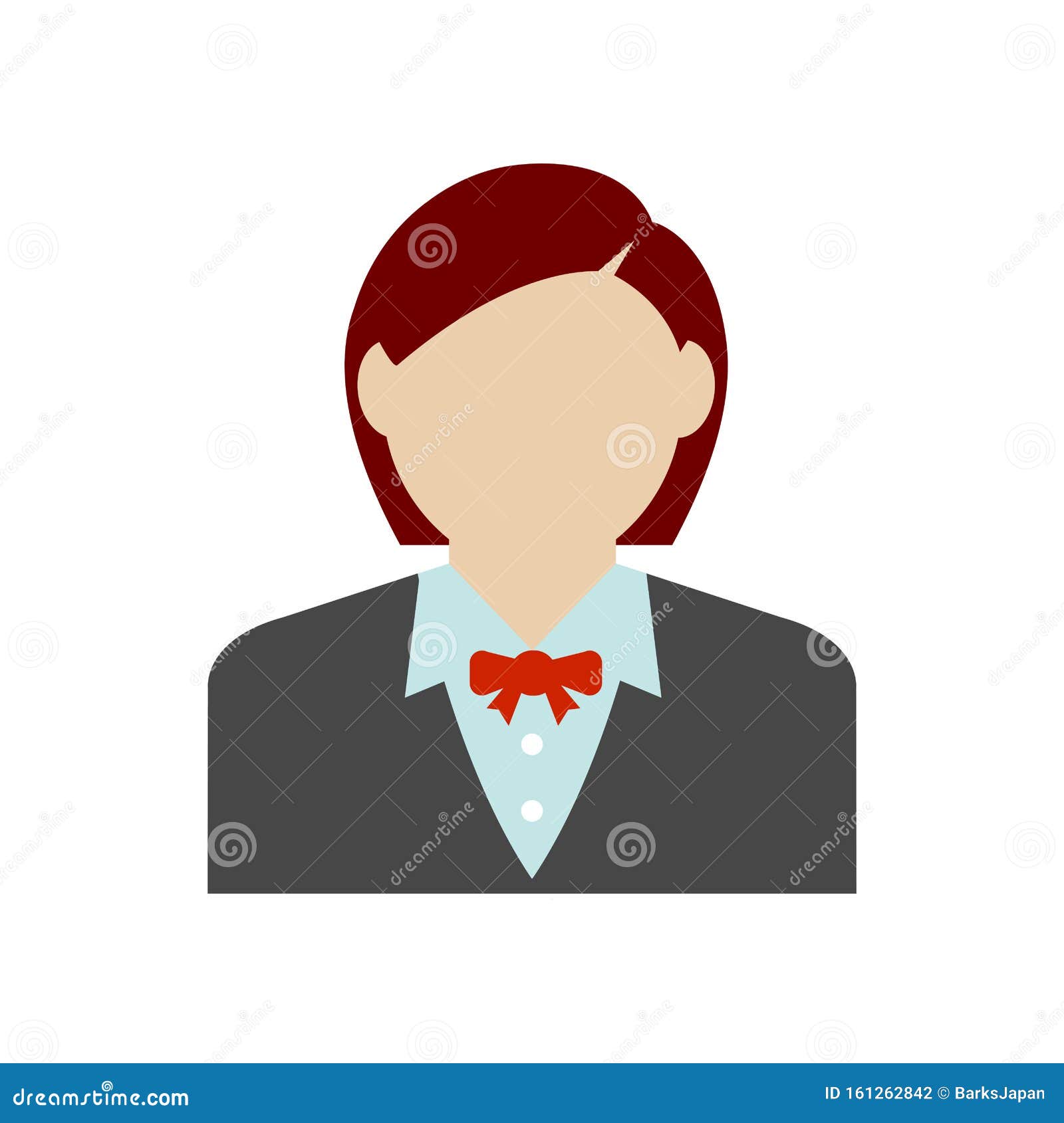 Faceless Business Woman Avatar Illustration Stock Vector - Illustration ...