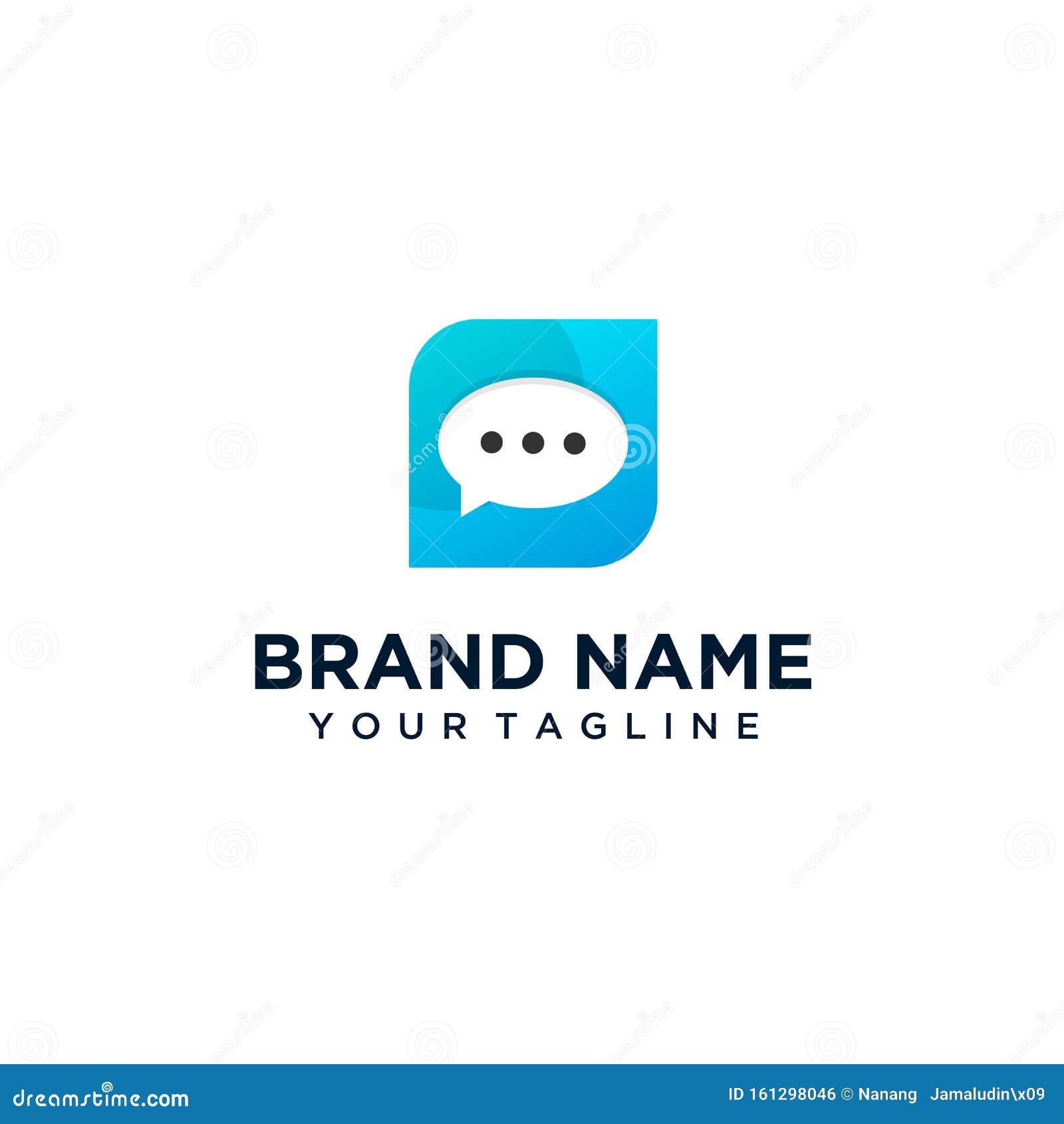 Chat Logo Designs Vector Full Color Stock Vector - Illustration of ...