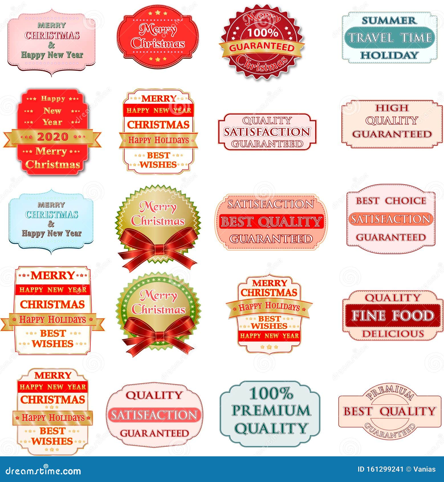 Abstract Label Vector Design Illustration Set Stock Vector ...