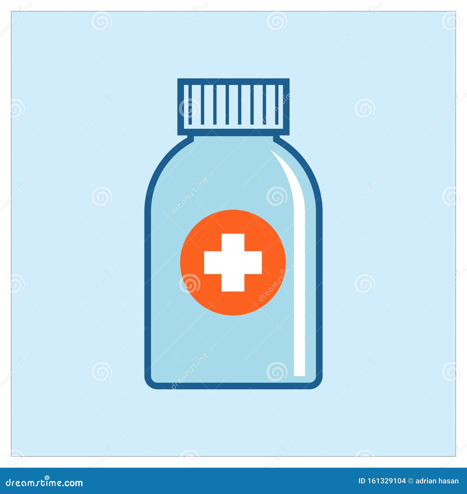 Medicine Simple Blue Health Icon Vector Ilustration Stock Vector ...