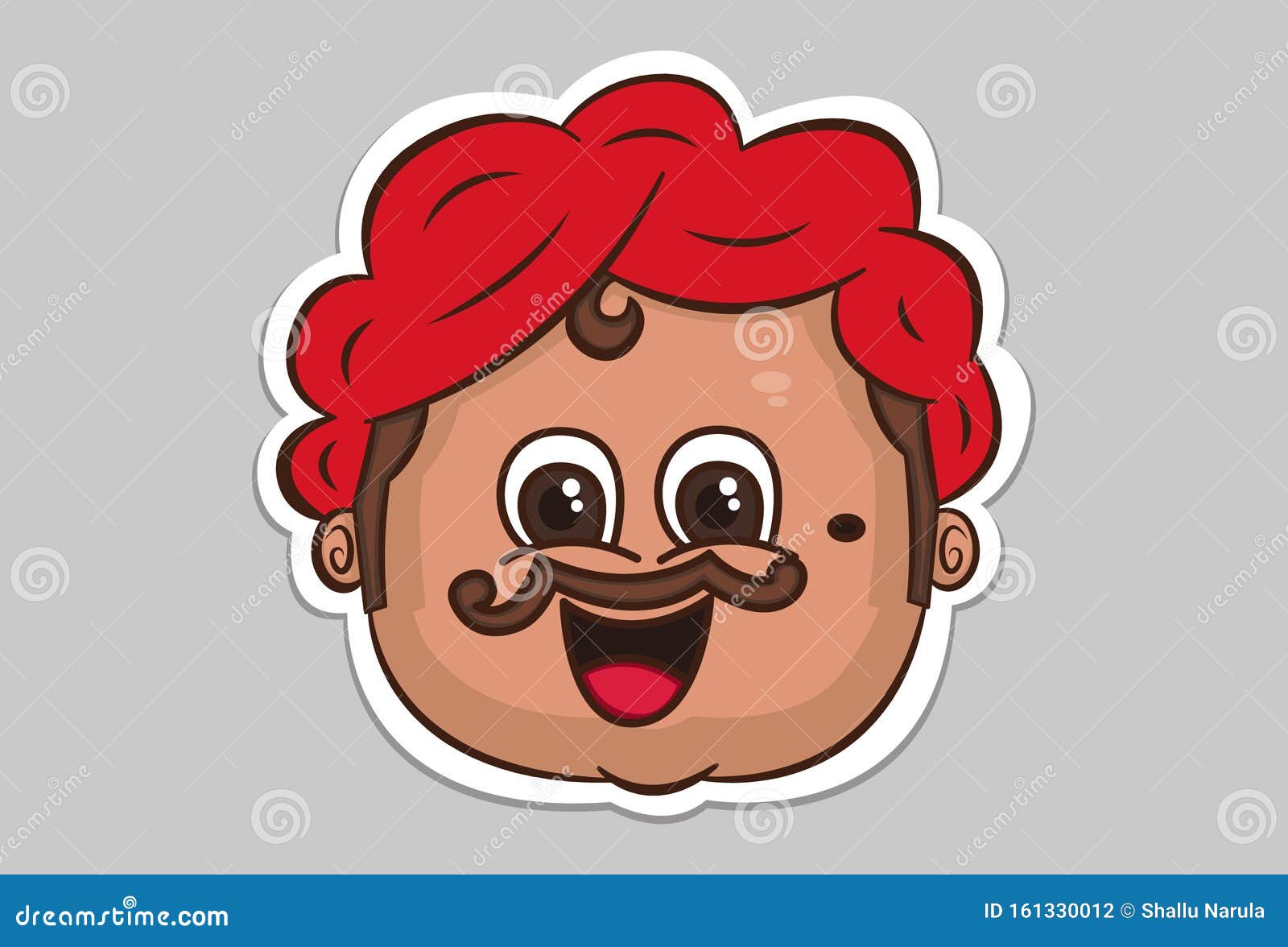 Vector Cartoon Illustration of Indian Uncle Stock Vector - Illustration ...