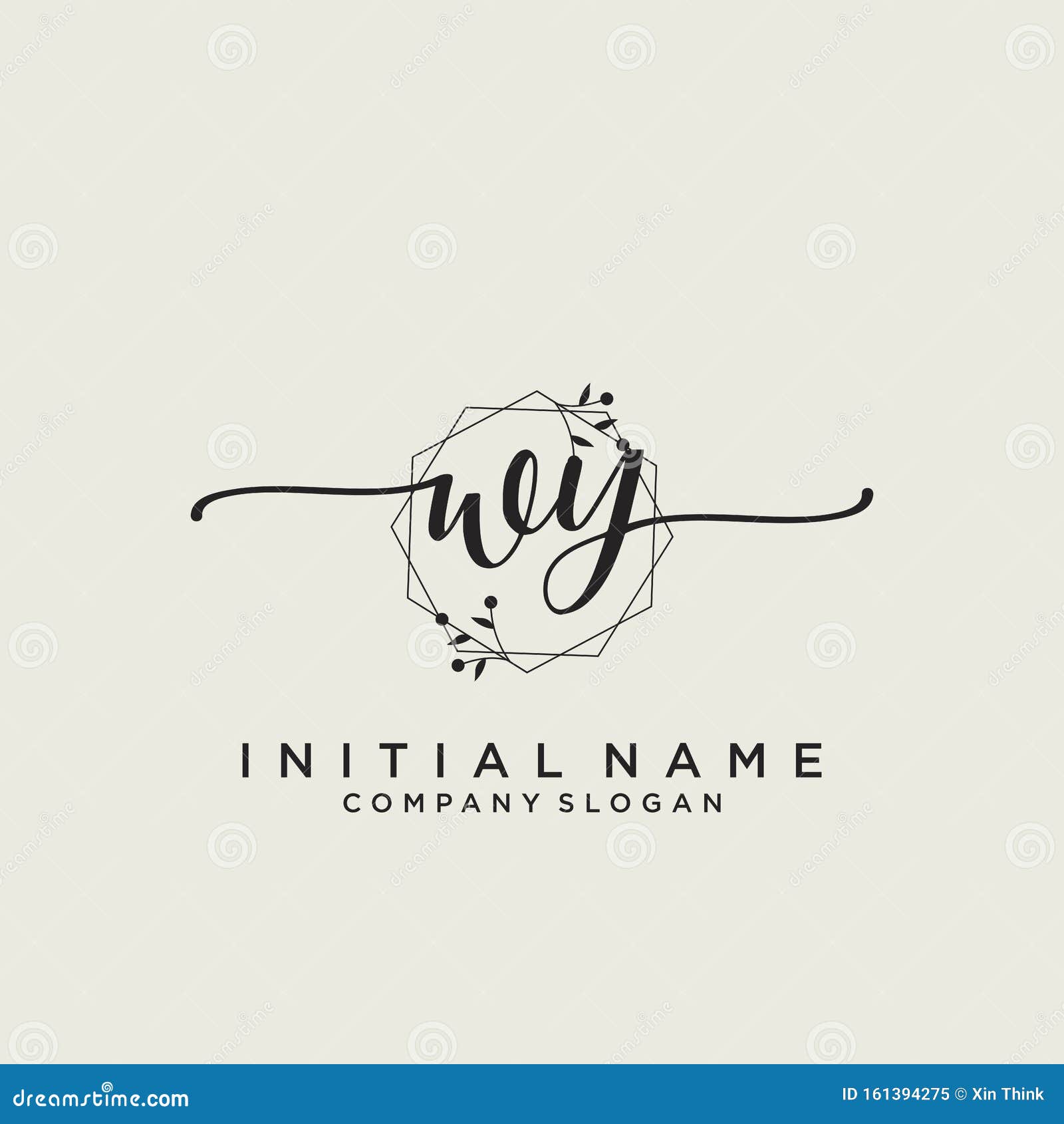 WY Letter Initial Beauty Monogram and Elegant Logo Design, Handwriting ...