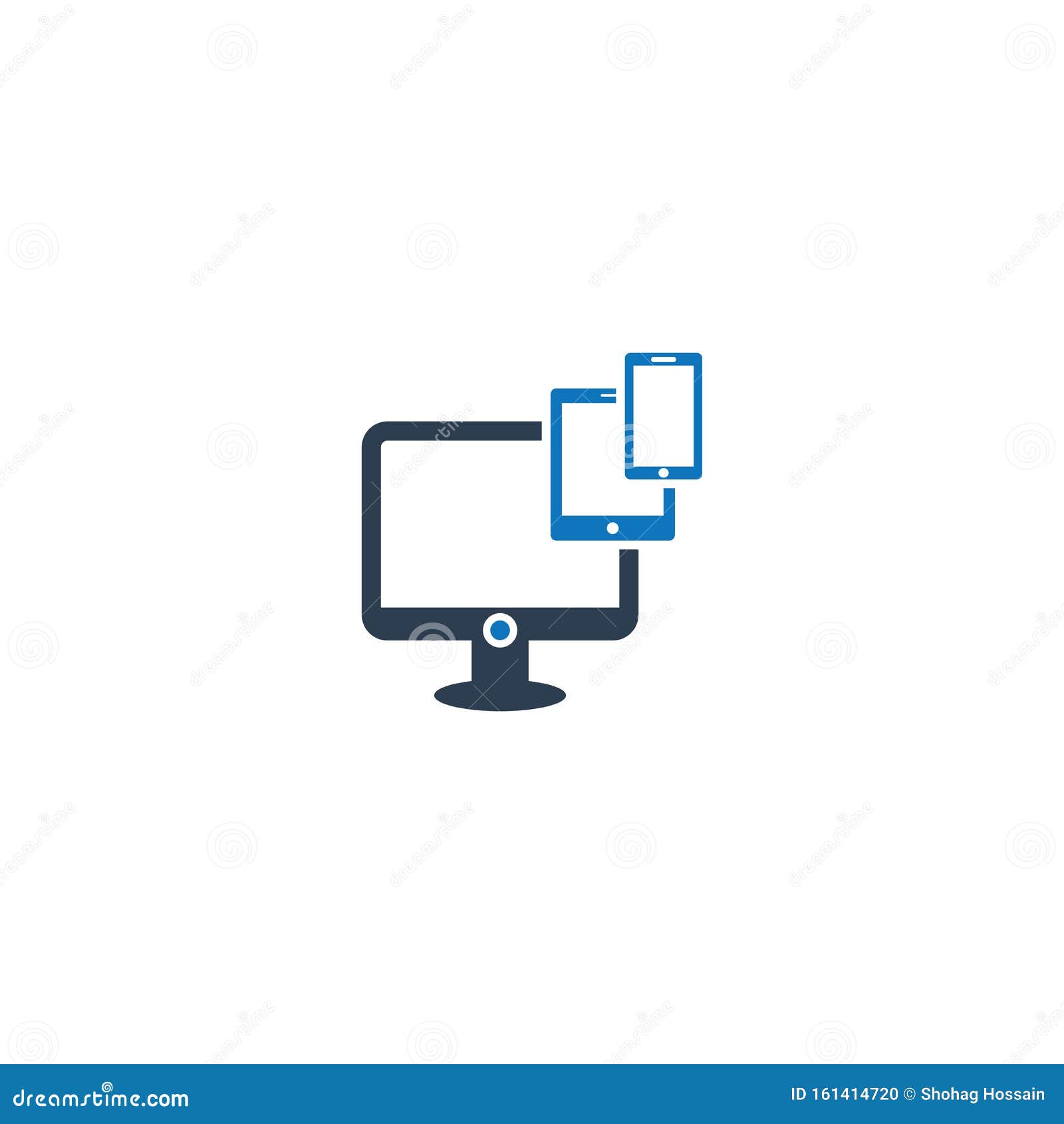 Responsive Design Icon. Computer, Connection Icon Stock Vector ...