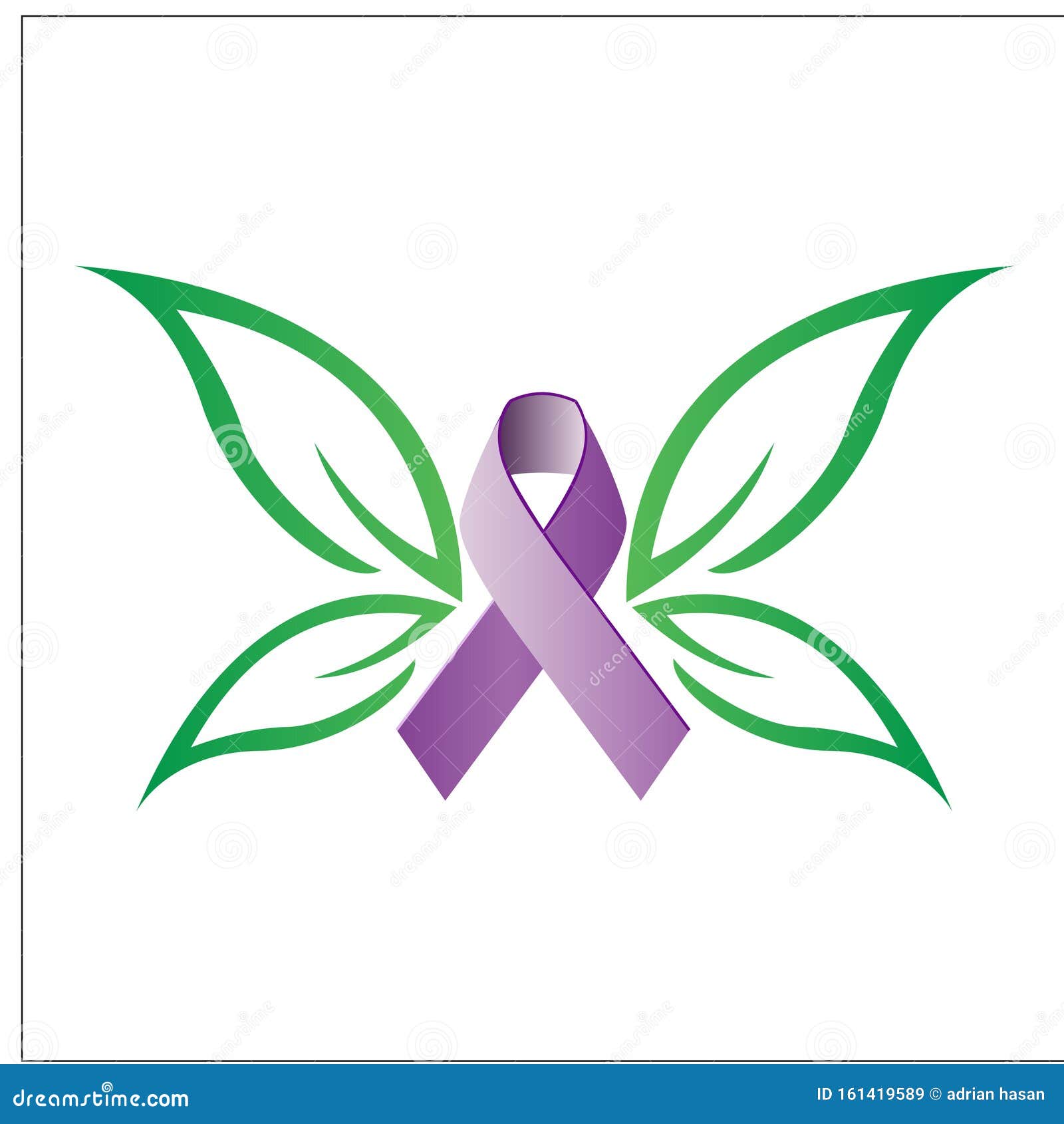 Ribbon Leaf Simple Logo Vector Ilustration Stock Vector - Illustration ...