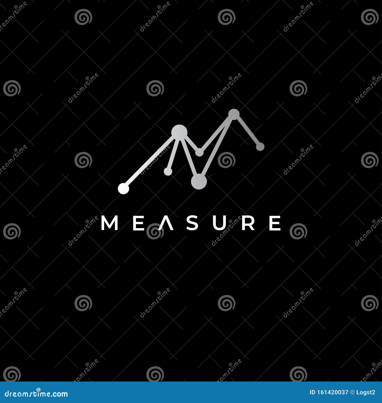 Measurement Vector Sign. M Letter Logo Stock Vector - Illustration of ...