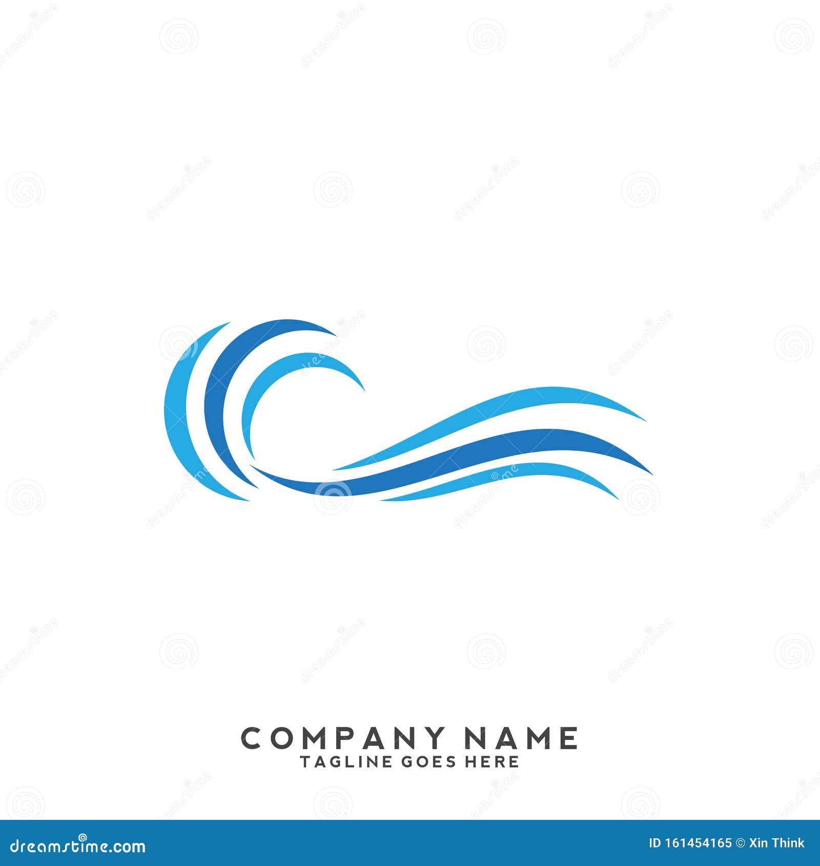 Water wave Logo Template stock vector. Illustration of aqua - 161454165