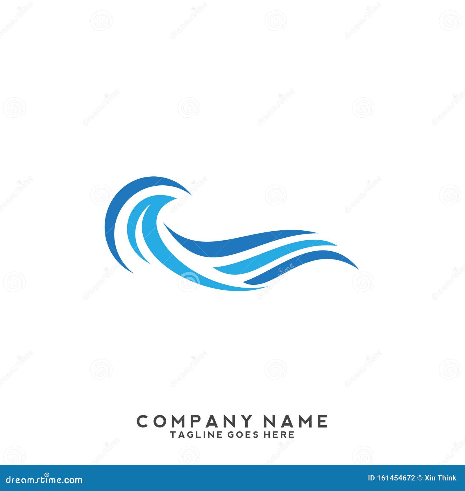 Water wave Logo Template stock vector. Illustration of board - 161454672