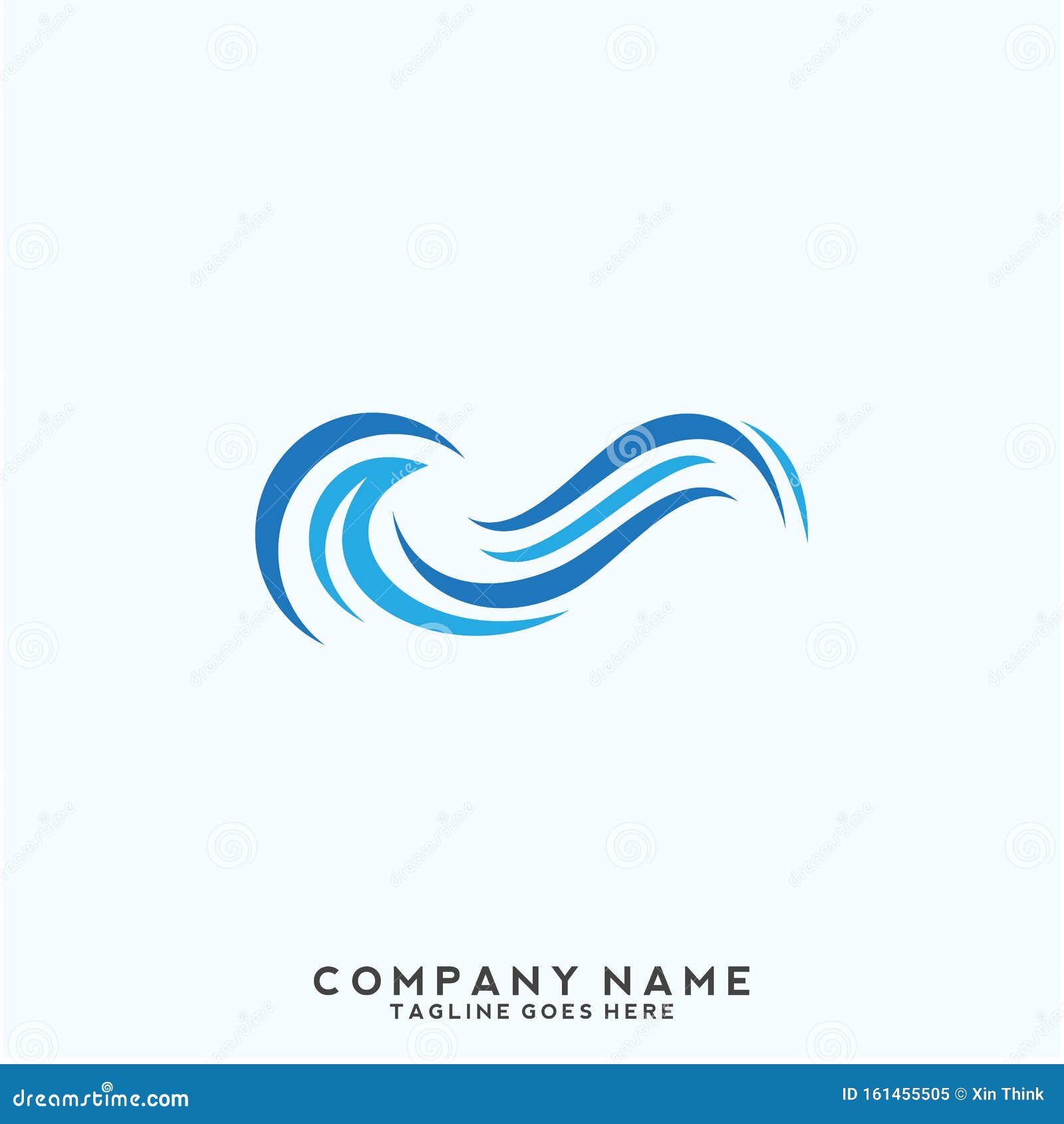 Water wave Logo Template stock vector. Illustration of curve - 161455505