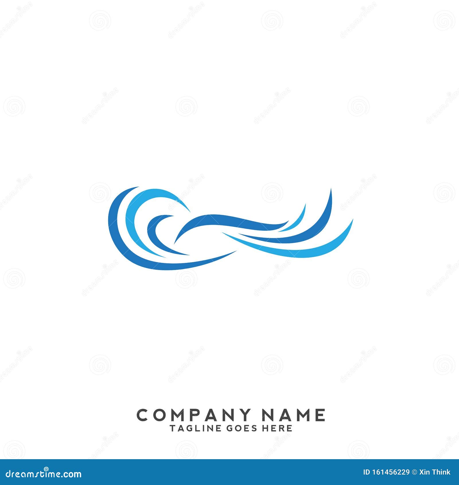 Water wave Logo Template stock vector. Illustration of circle - 161456229