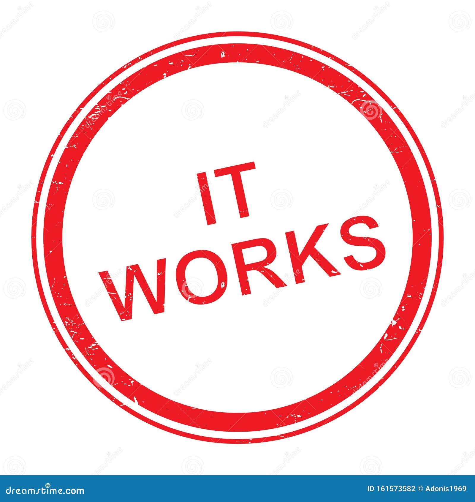 It works stamp stock illustration. Illustration of effective - 161573582