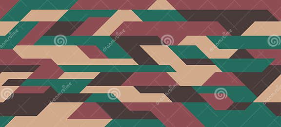 Geometric Futuristic Camouflage Pattern, Abstract Seamless Background ...