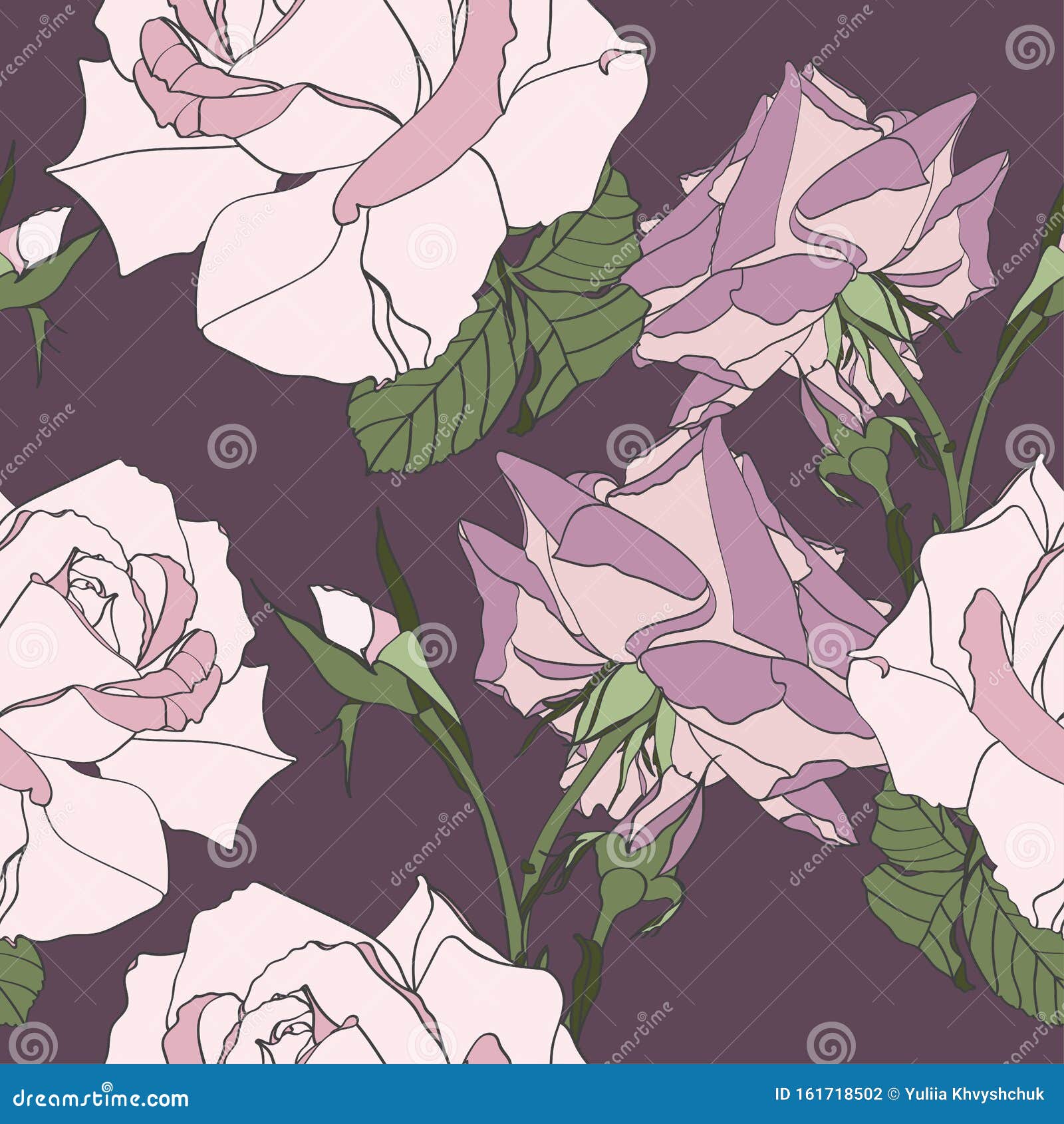 Old Roses Wallpaper Background Royalty-Free Stock Image | CartoonDealer ...