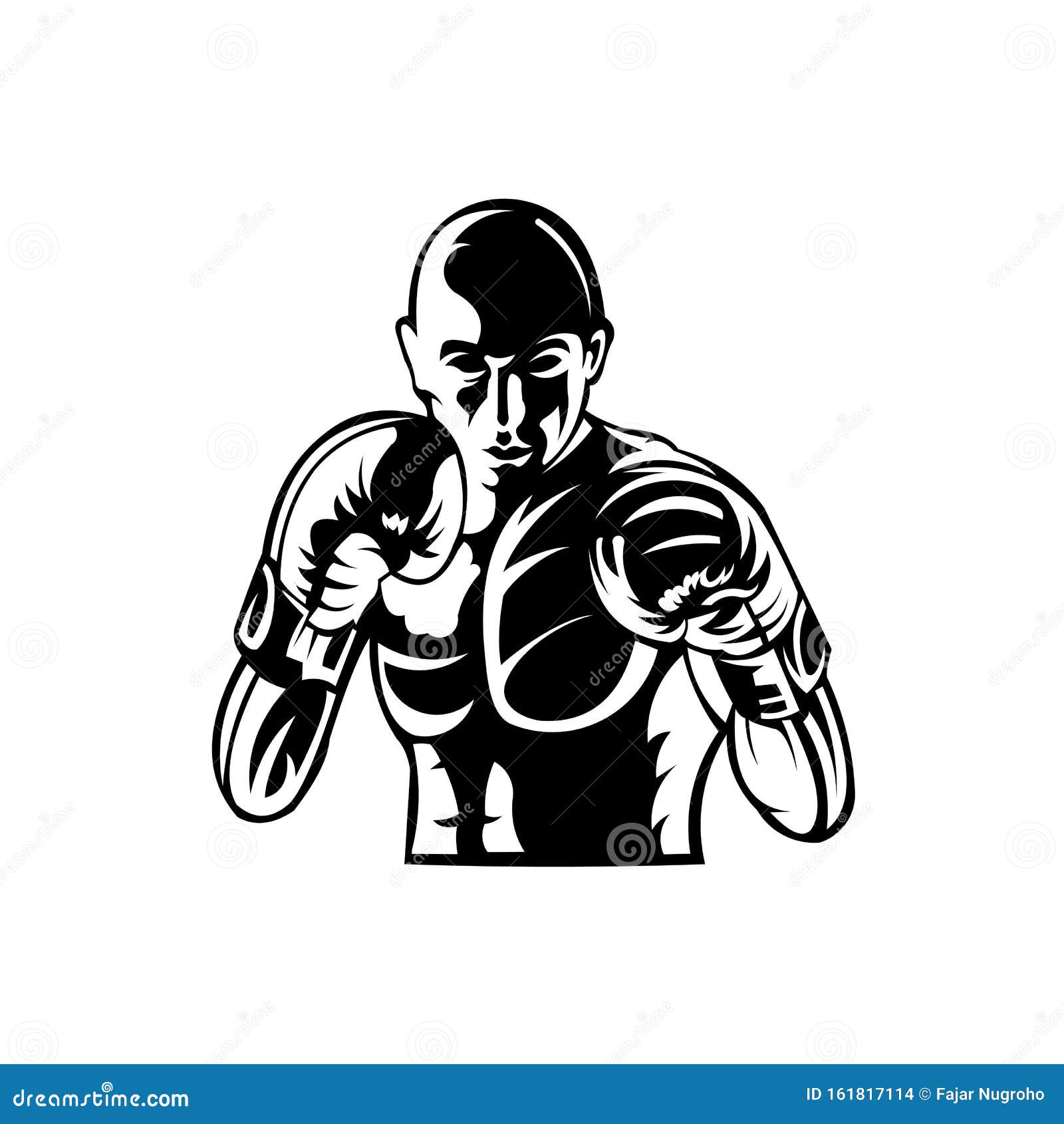 Boxing Logo, Professional Boxer Gloves Stock Vector - Illustration of ...