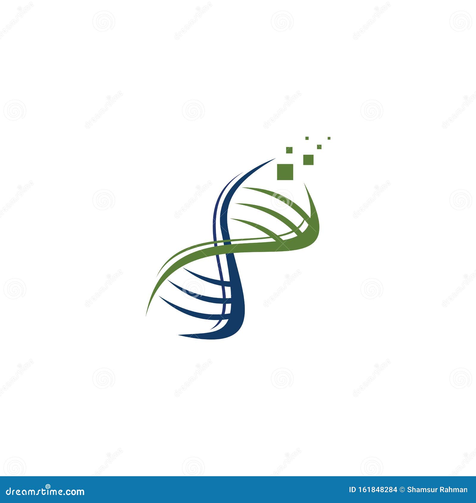DNA Helix Logo Template. Genetics Vector Design. Biological ...