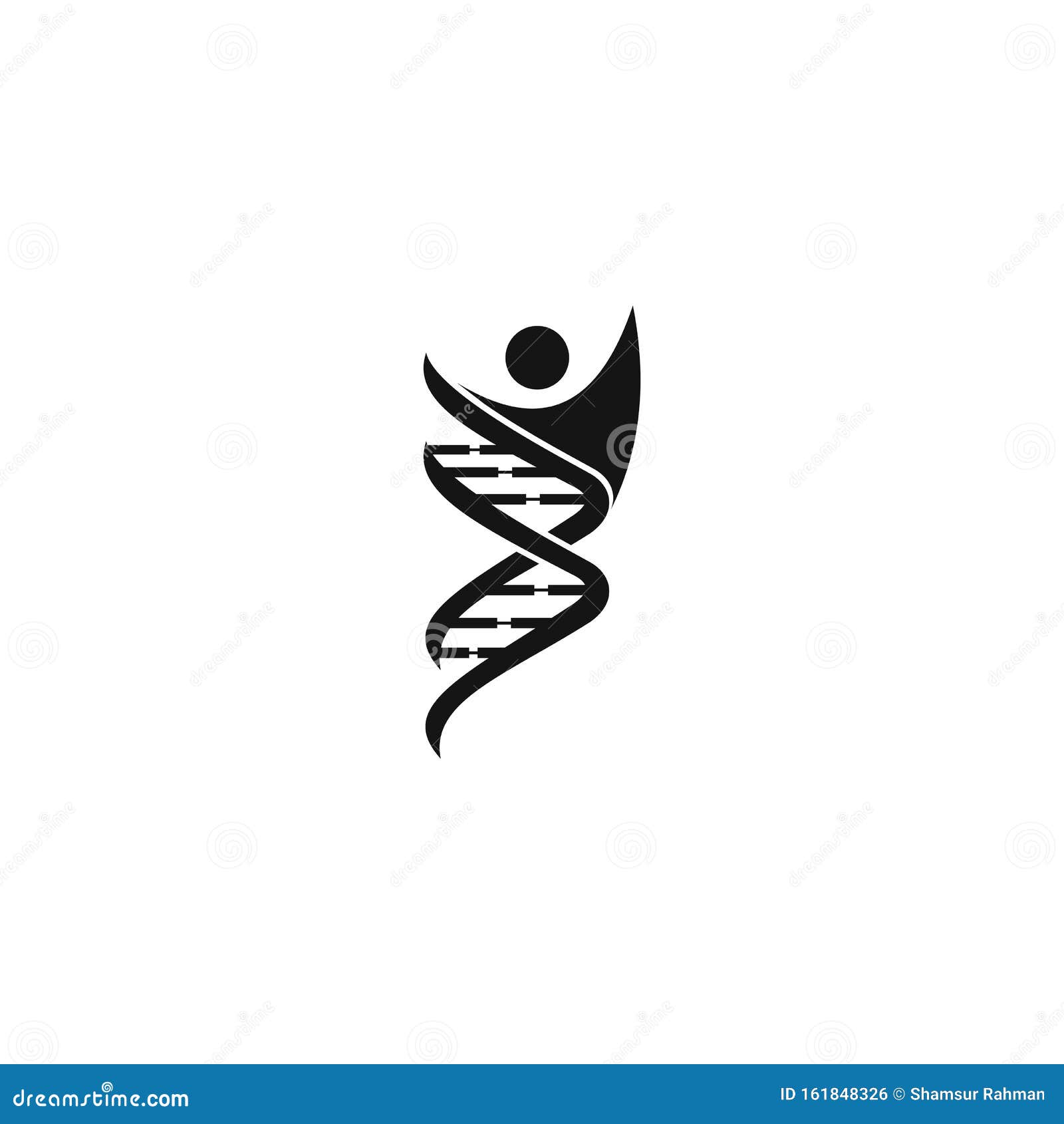 DNA Helix Logo Template. Genetics Vector Design. Biological ...