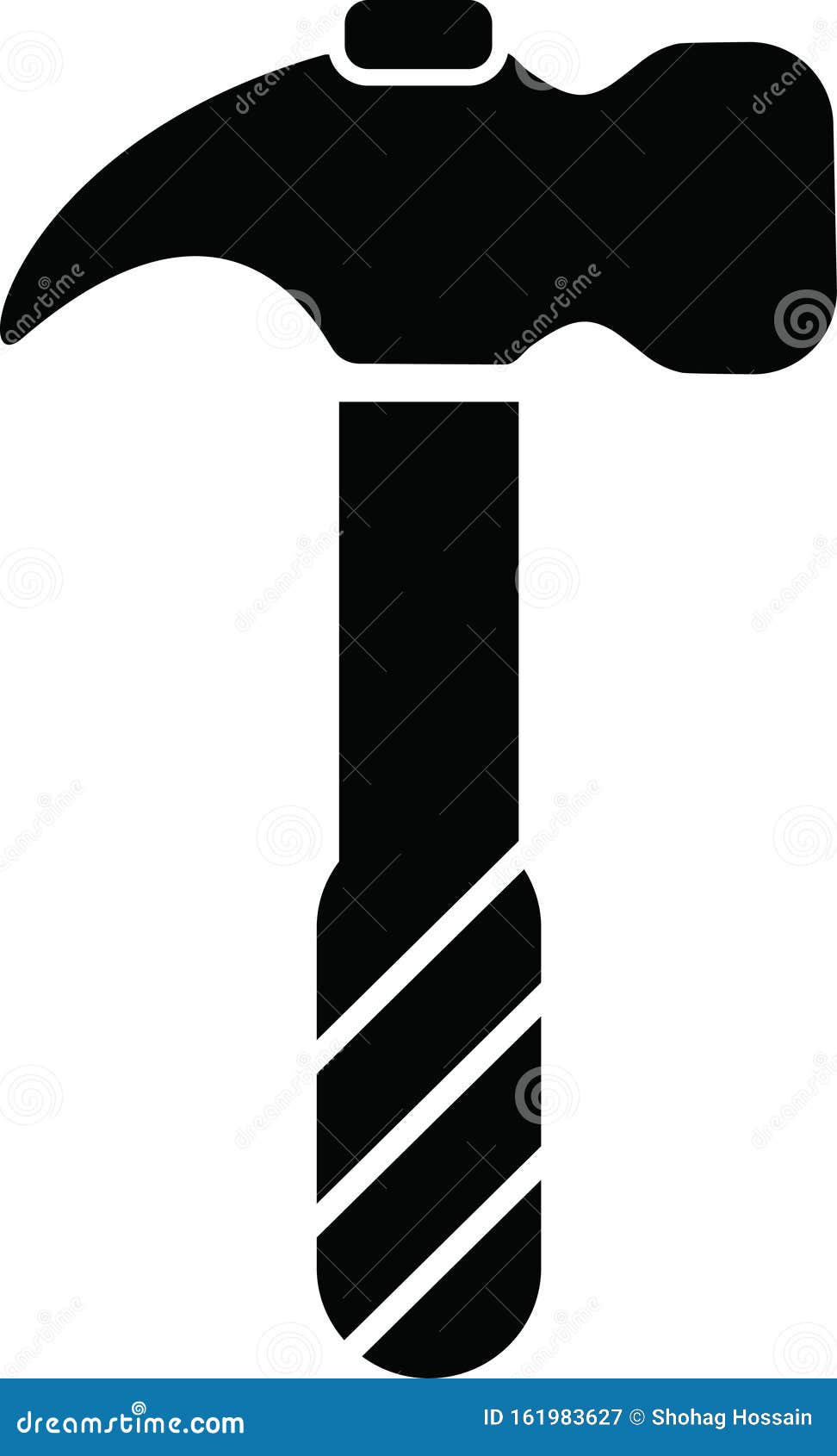 Hammer, Repair Tool Icon. stock vector. Illustration of construction ...