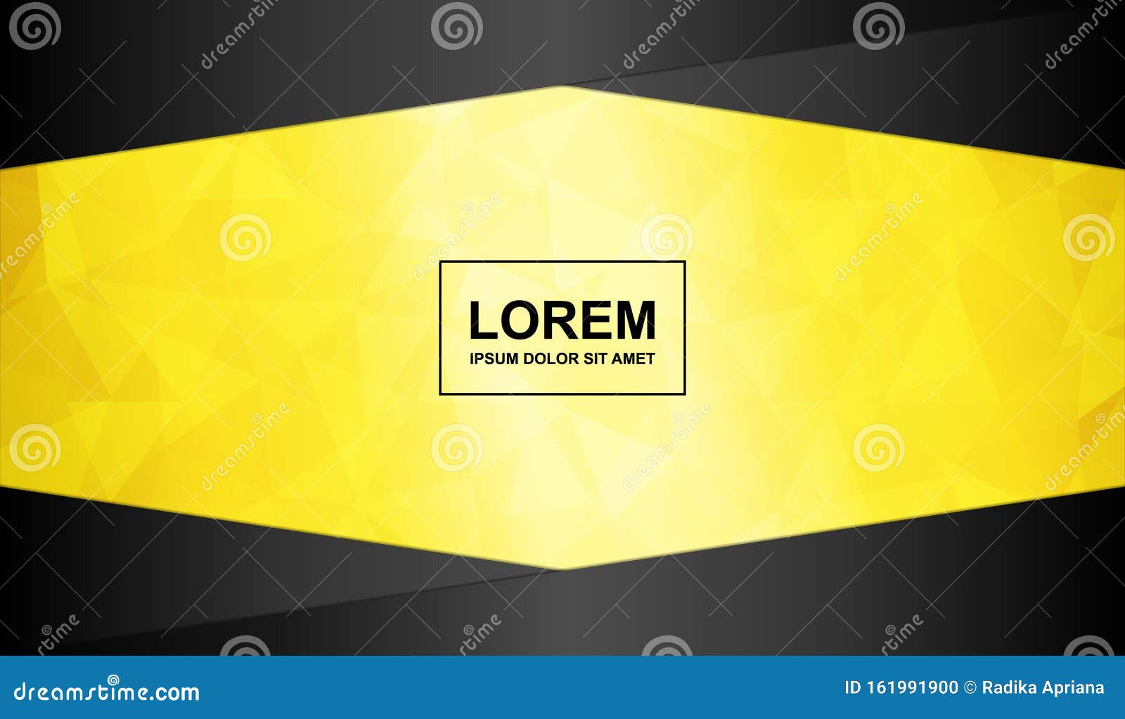 Low Poly Abstract Background with Gold and Black Metal Stock Vector ...