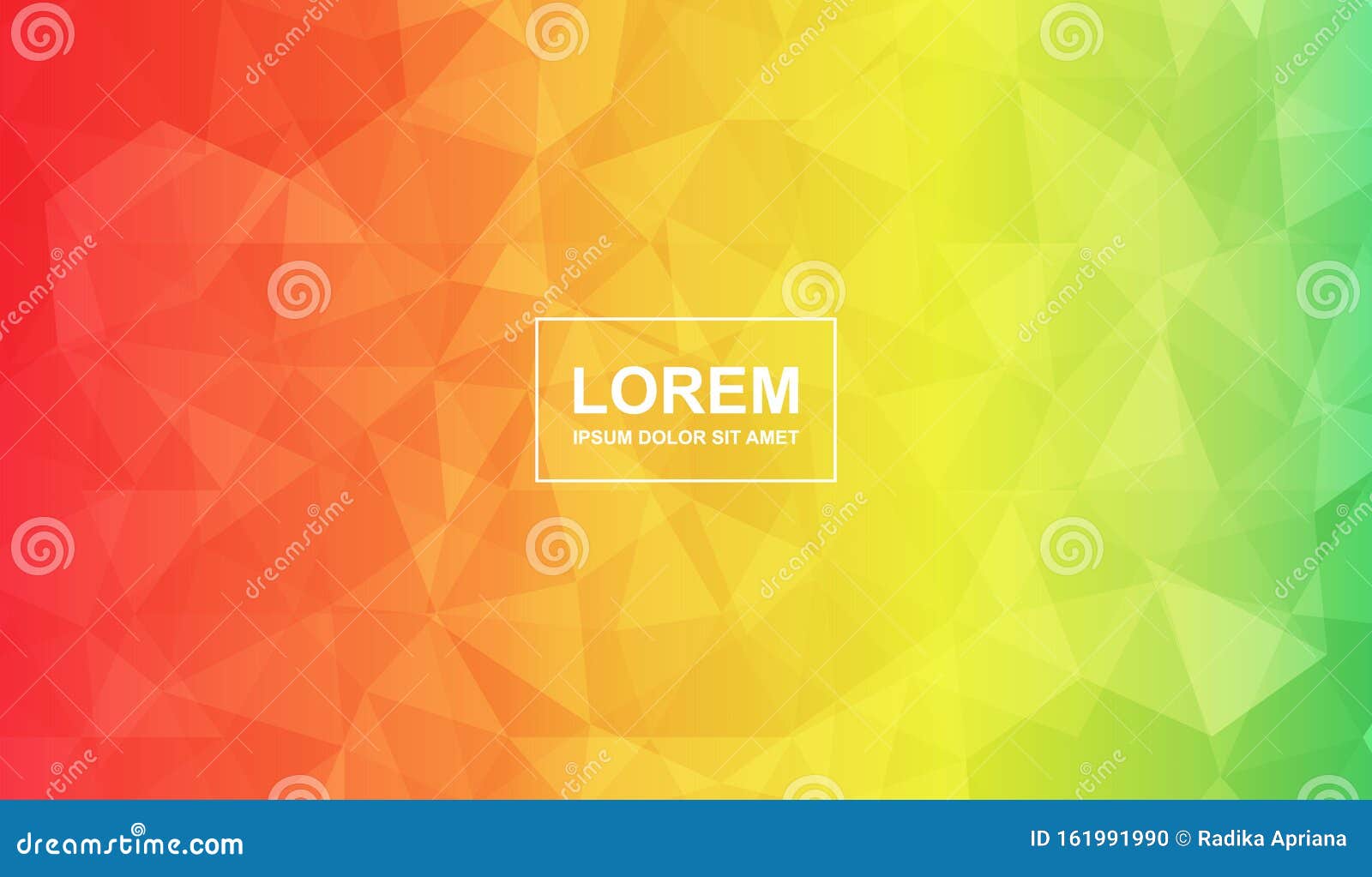 Low Poly Rainbow Abstract