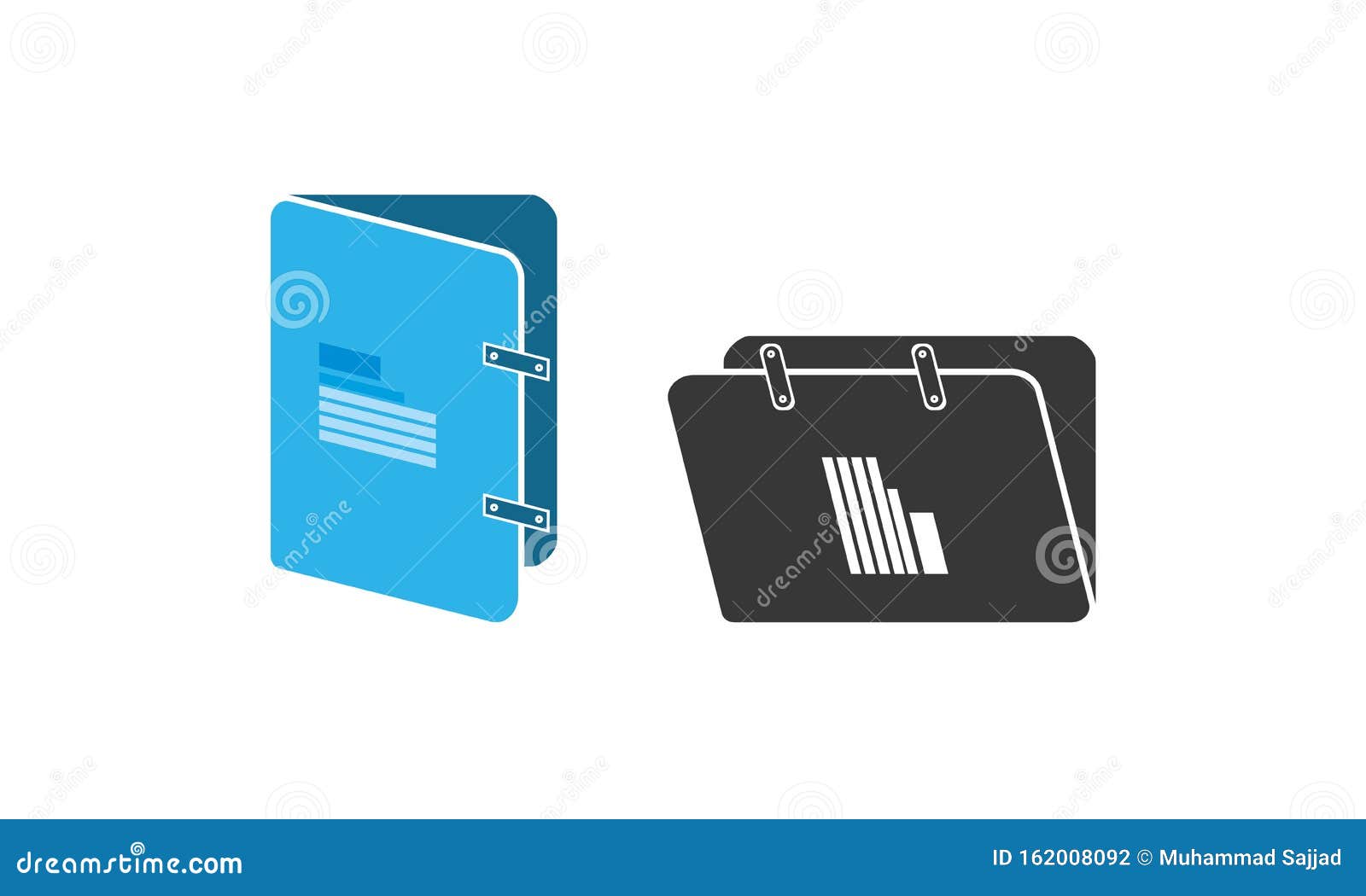 Folder Icon -Vector Computer Folder Logo Stock Vector - Illustration of ...