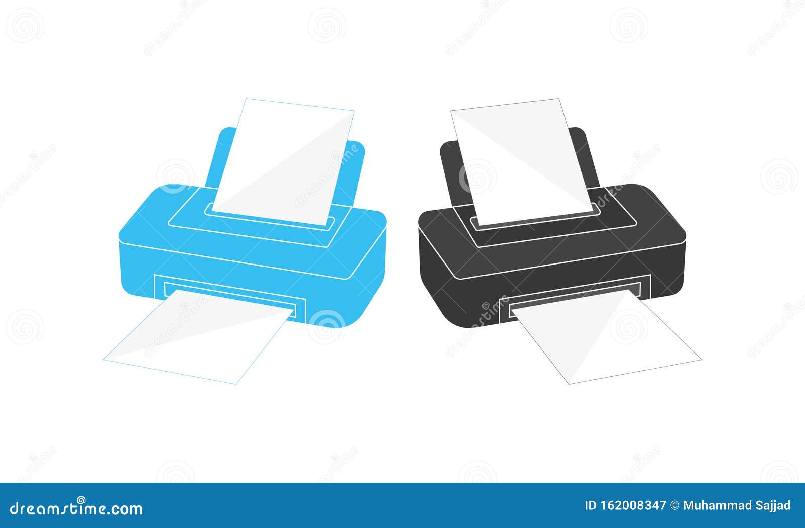 Vector Office Printer - Printing Machine Logo Icon - Organization ...