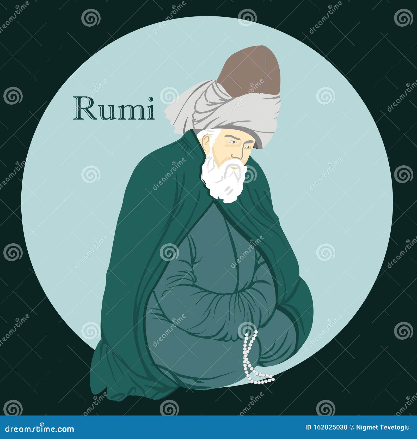 Mevlana Celaleddin Rumi is a Symbol of Tolerance and Peace. Stock ...