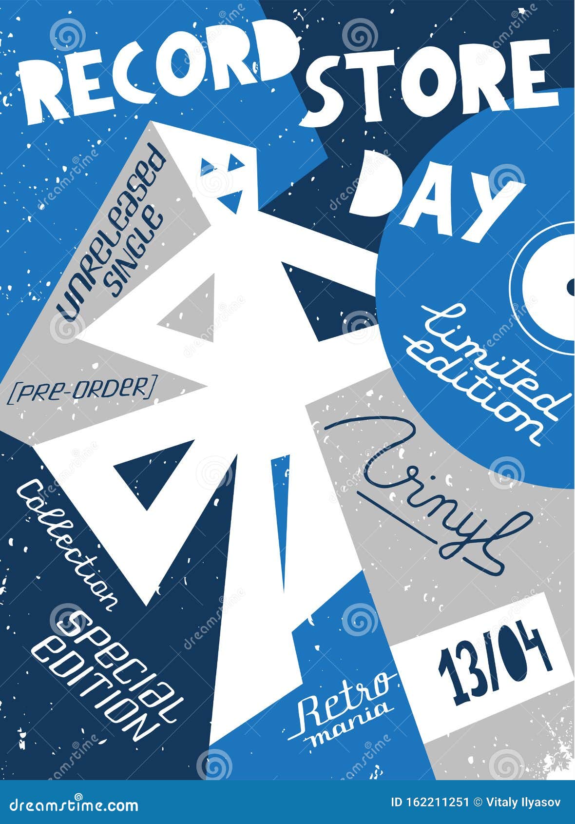 Record Store Day Modern Poster Design Stock Vector - Illustration of ...