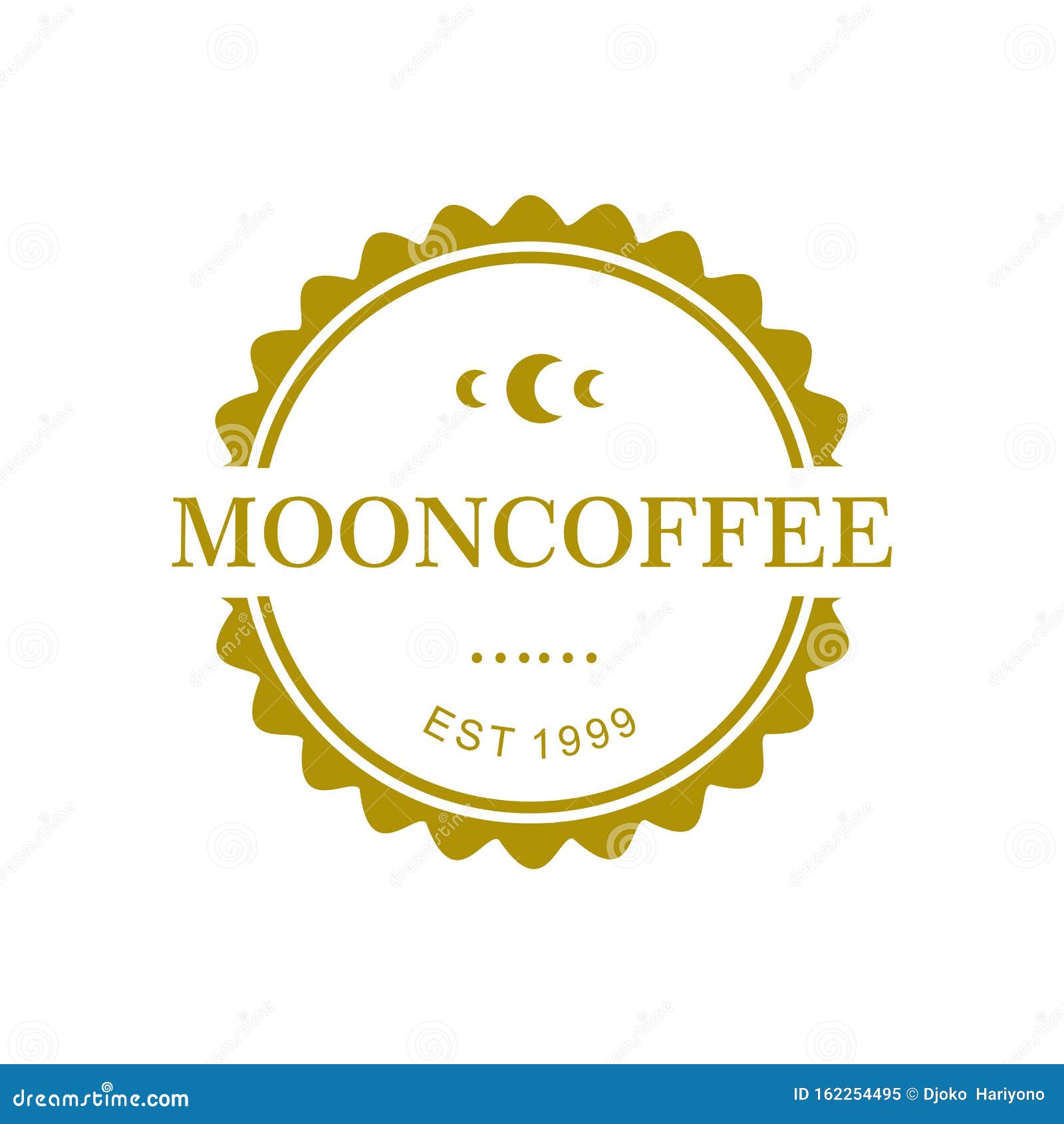 Moon Coffee Vector Illustration Design, Mooncoffee Business Shop Coffee ...