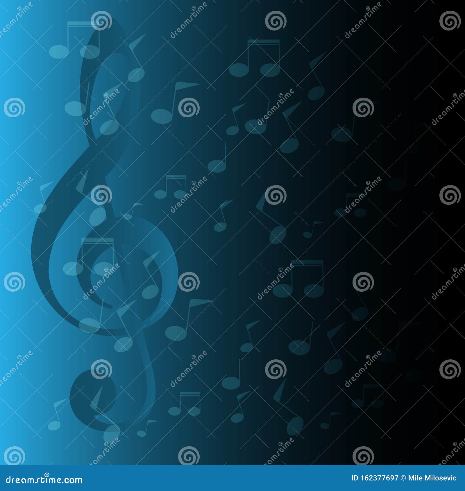 Abstract Music Notes Pattern Background, Vector Graphic Illustration ...