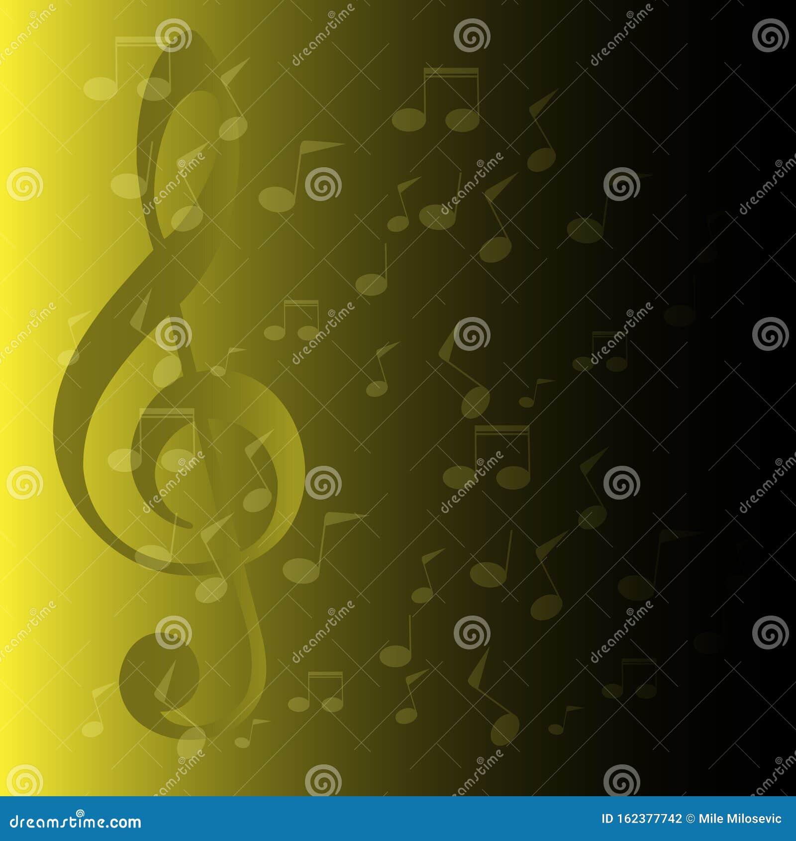 Abstract Music Notes Pattern Background, Vector Graphic Illustration ...