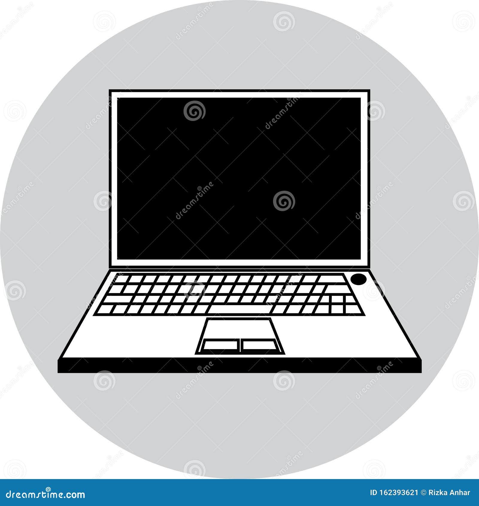 Laptop Illustration Logo or Icon Stock Vector - Illustration of logo ...