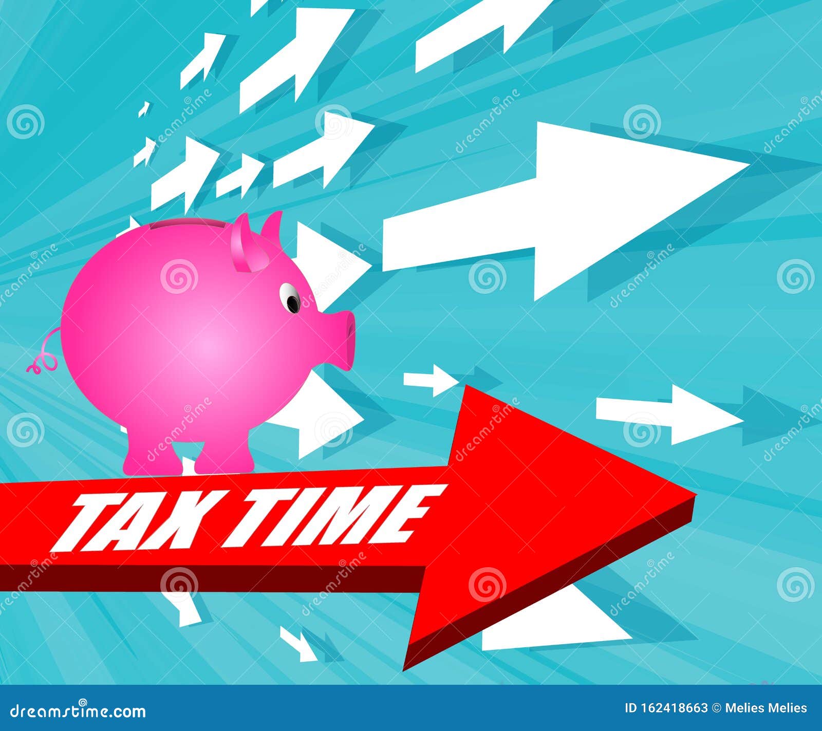 Tax Time Concept Illustration Image Stock Illustration - Illustration ...