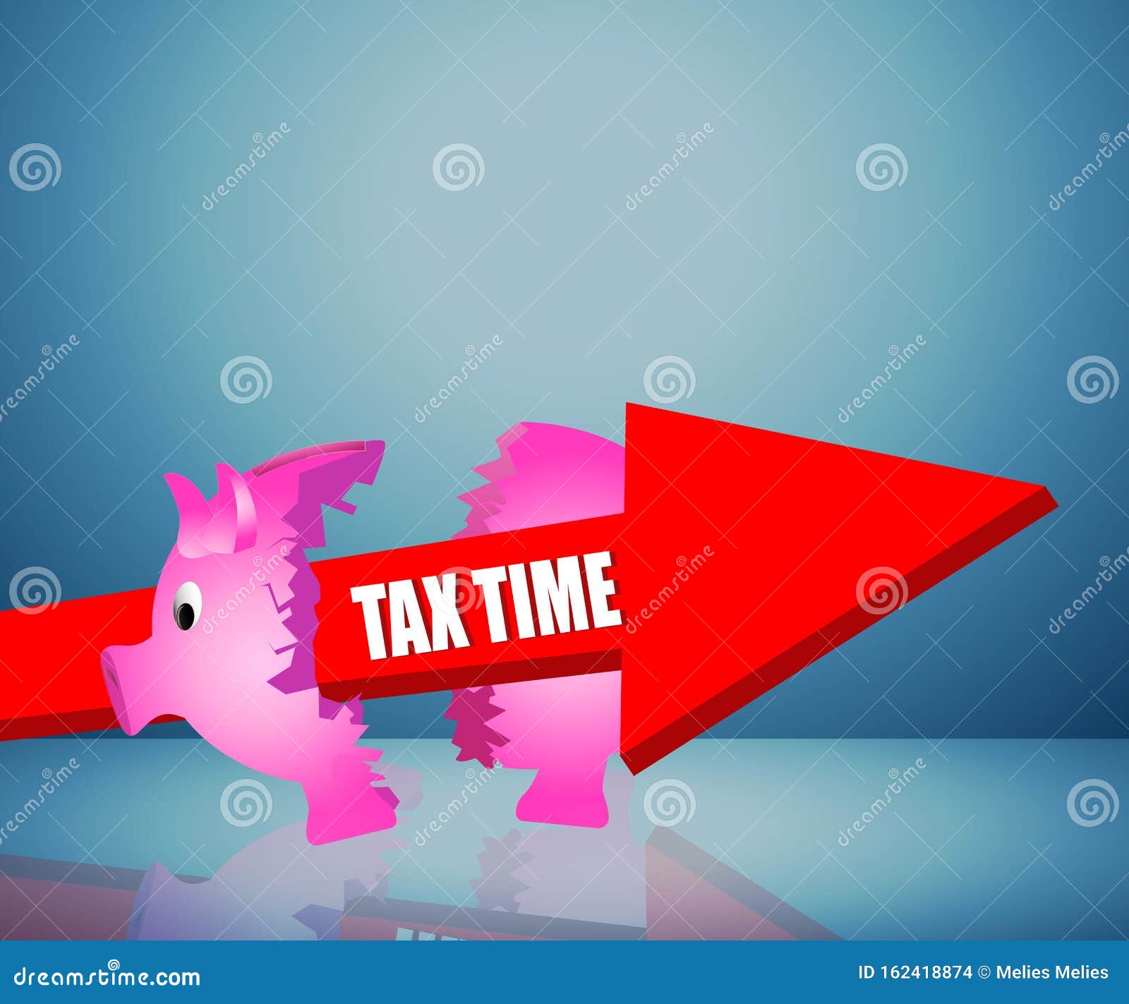 Tax Time Concept Illustration Image Stock Illustration - Illustration ...