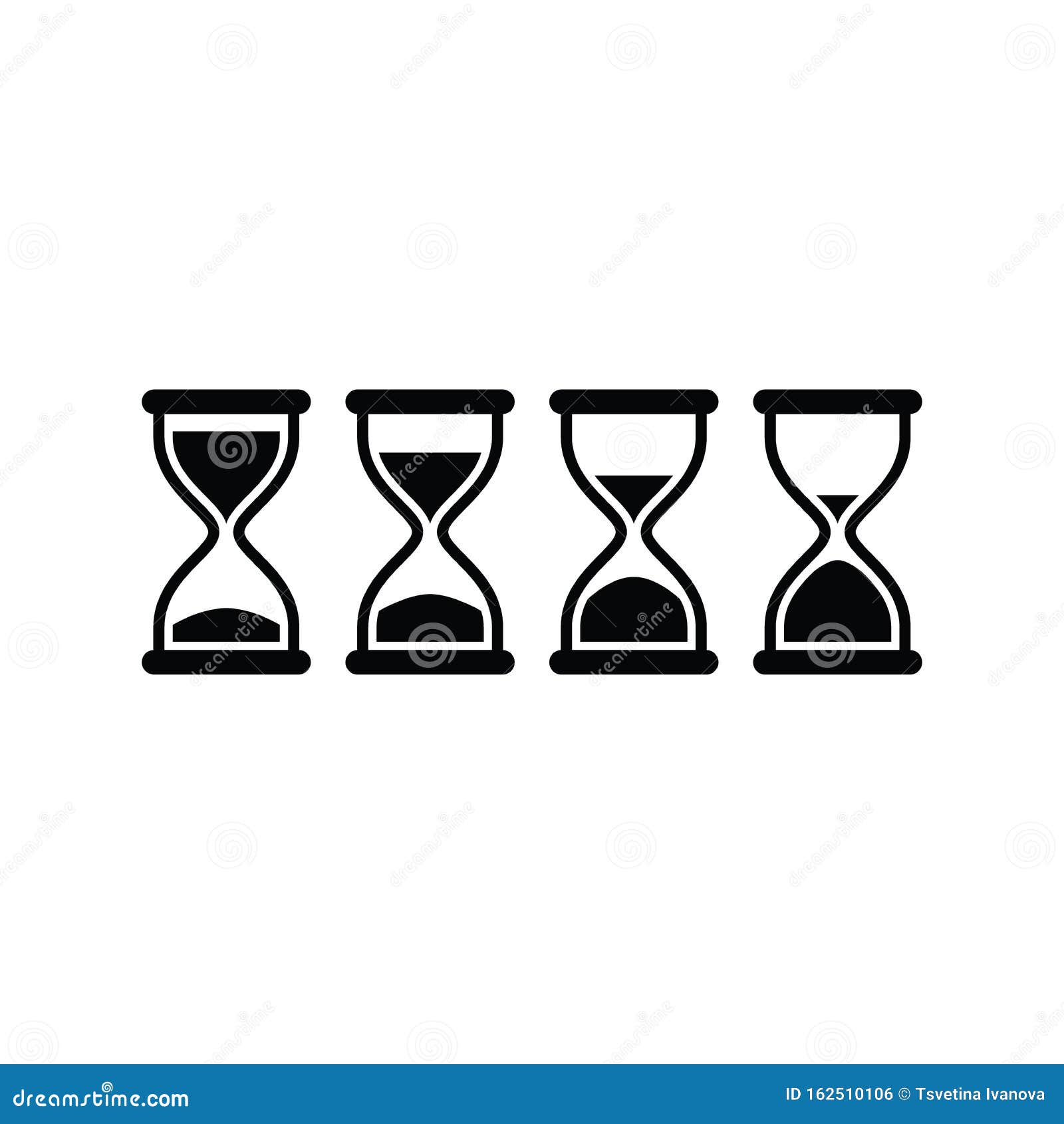 Hourglass Icon. Symbol Of Time, History And Waiting. Outline Modern ...