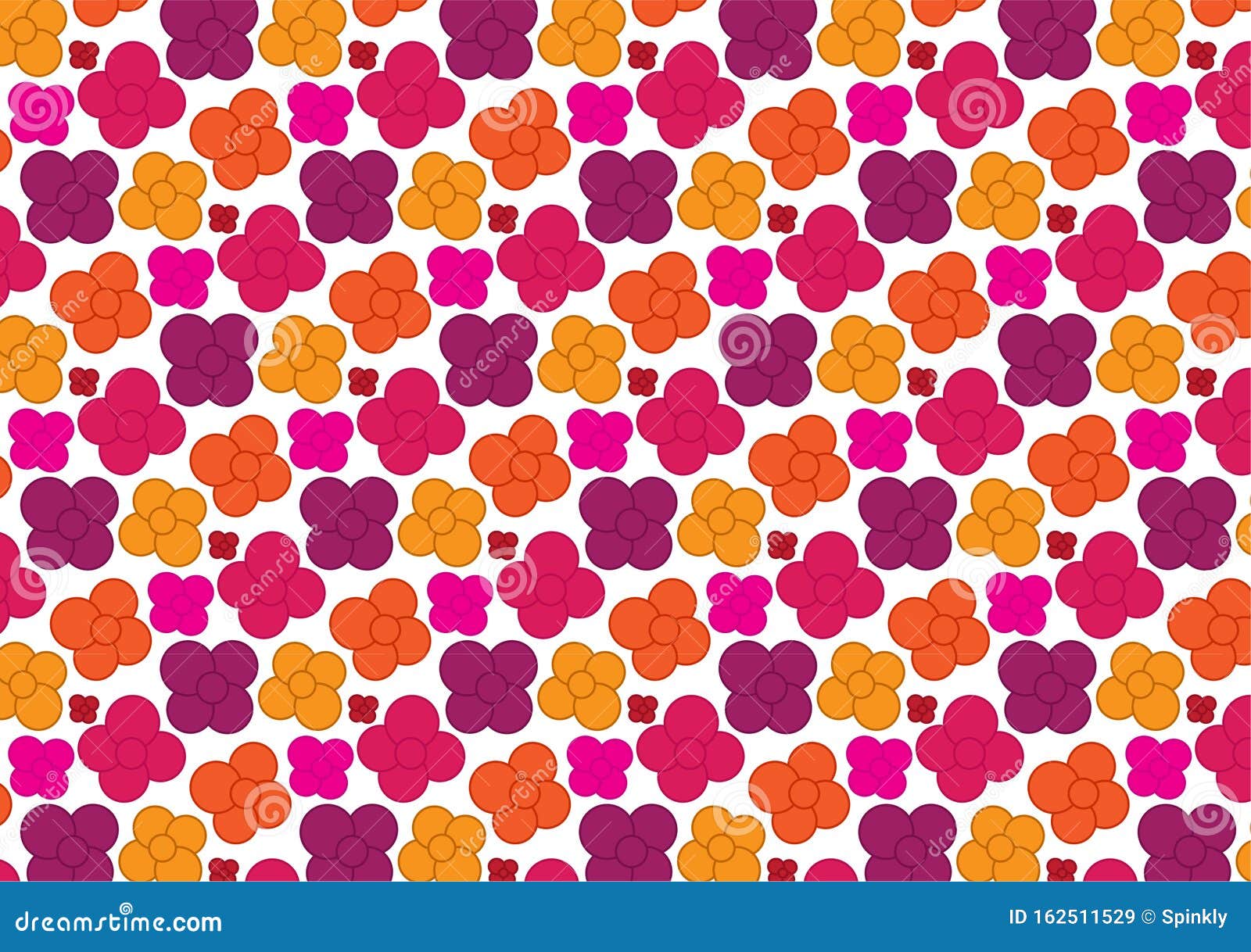 Color Flower Pattern Design Wallpaper Background Stock Illustration ...