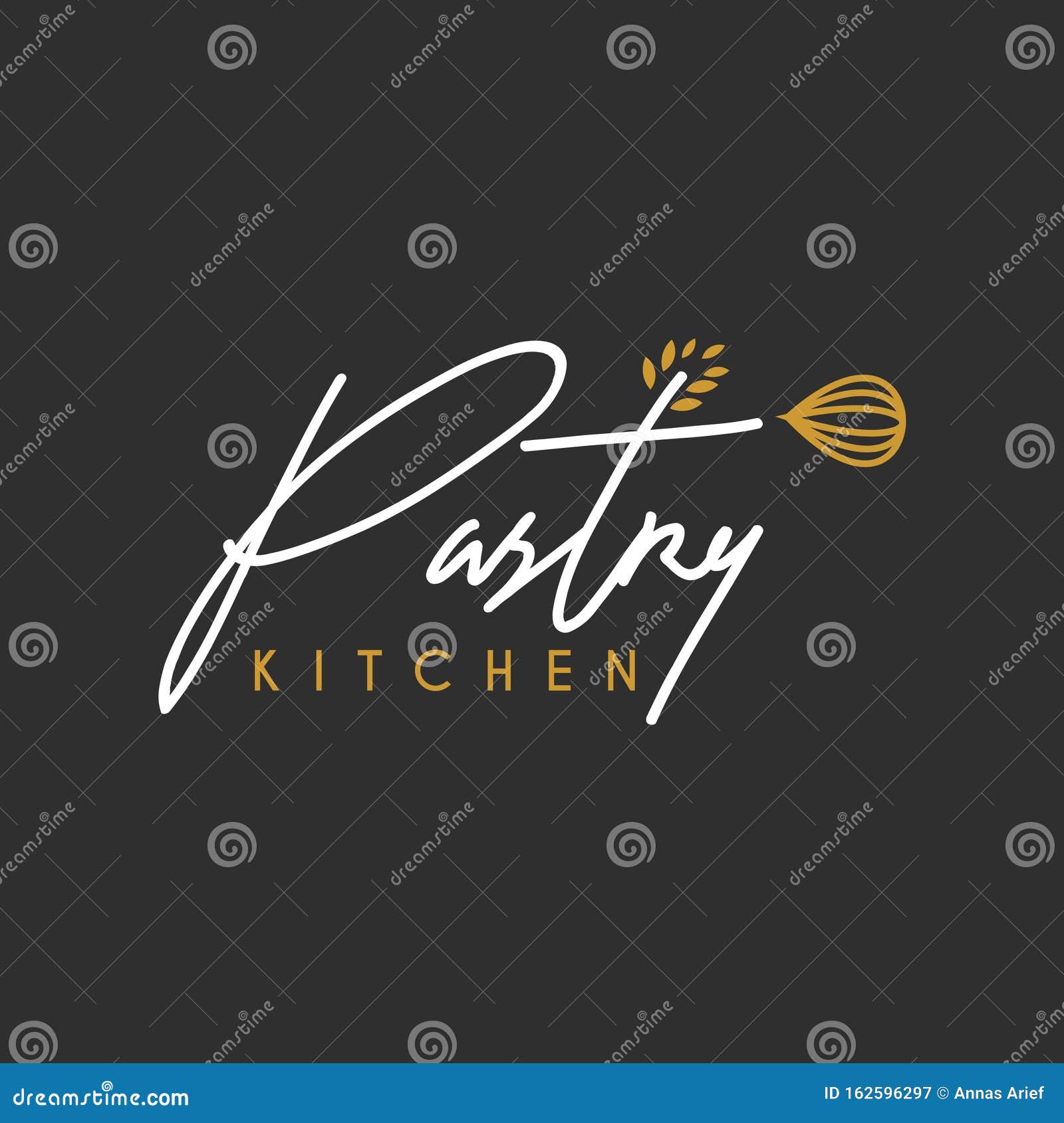 Typography Pastry Bread Bakery Logo Design Idea Stock Vector ...