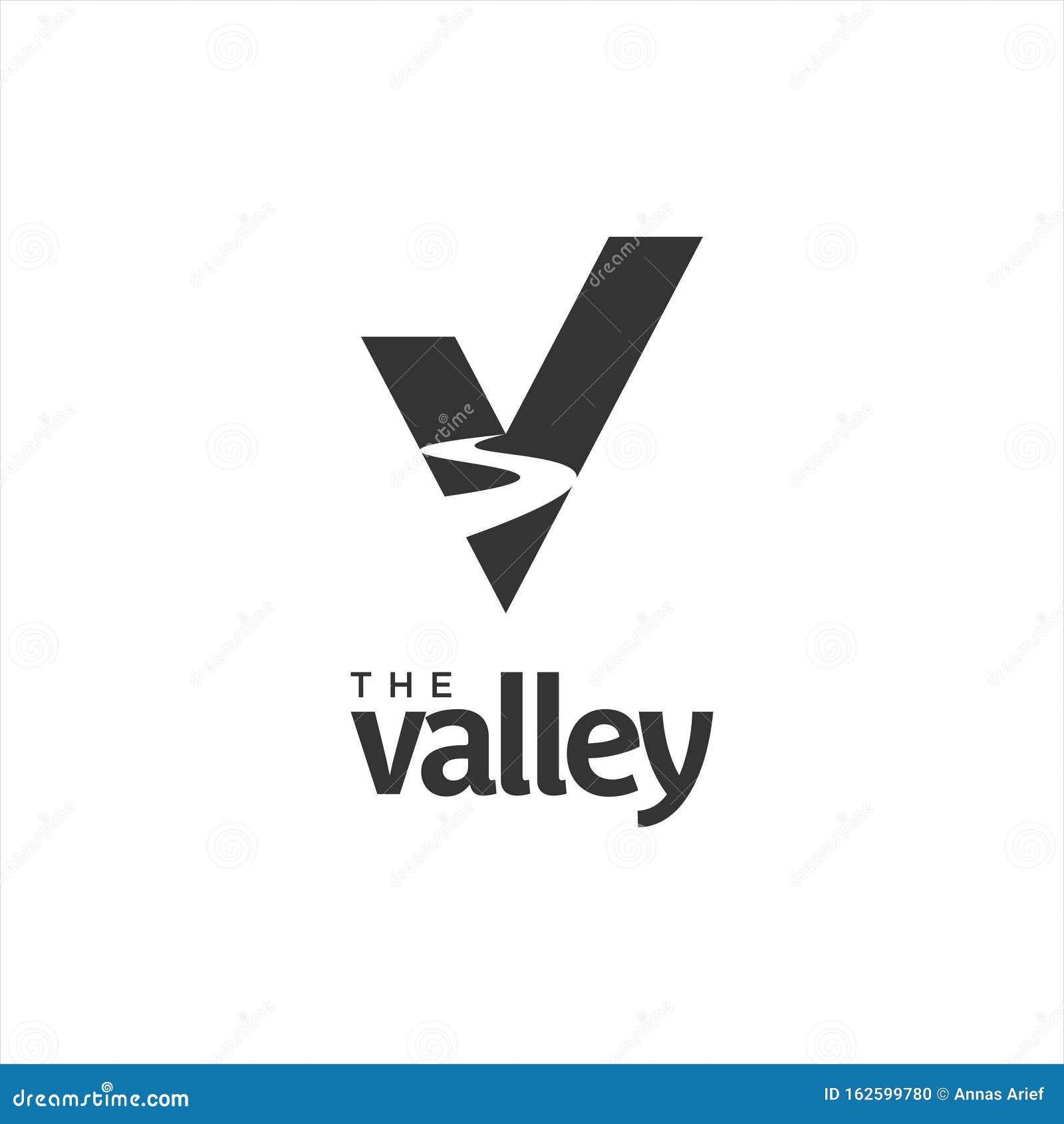 Simple V Monogram of Valley for Logo Design Idea Stock Vector ...