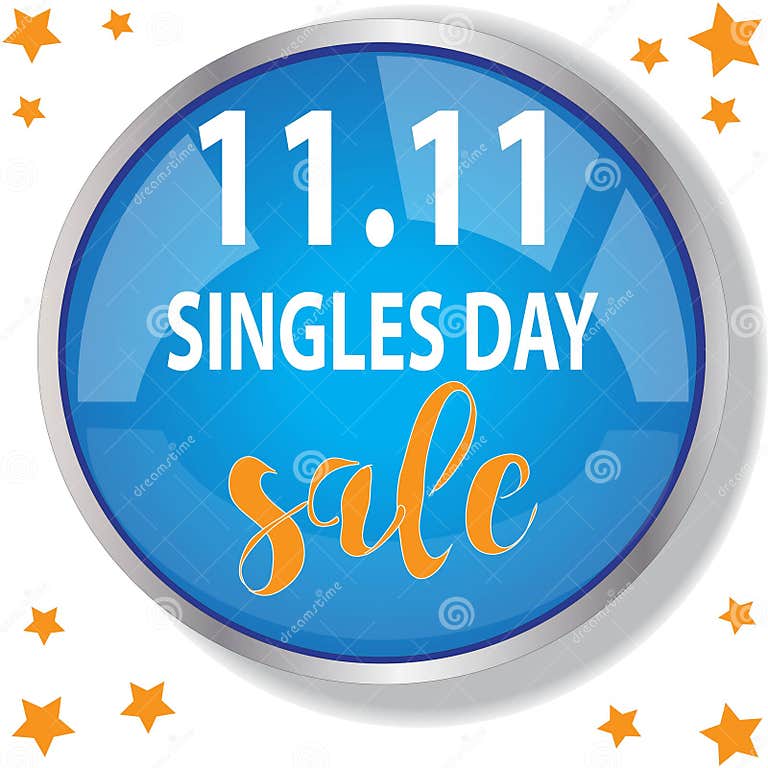 National Singles Day Sign stock vector. Illustration of publications ...