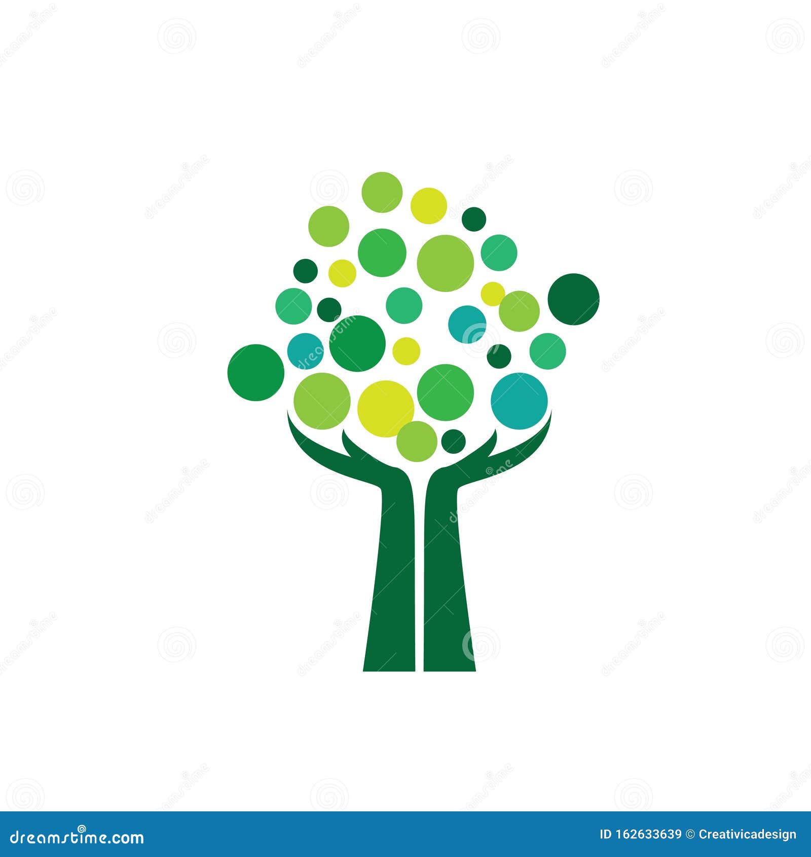Coin tree and hands logo stock vector. Illustration of design - 162633639