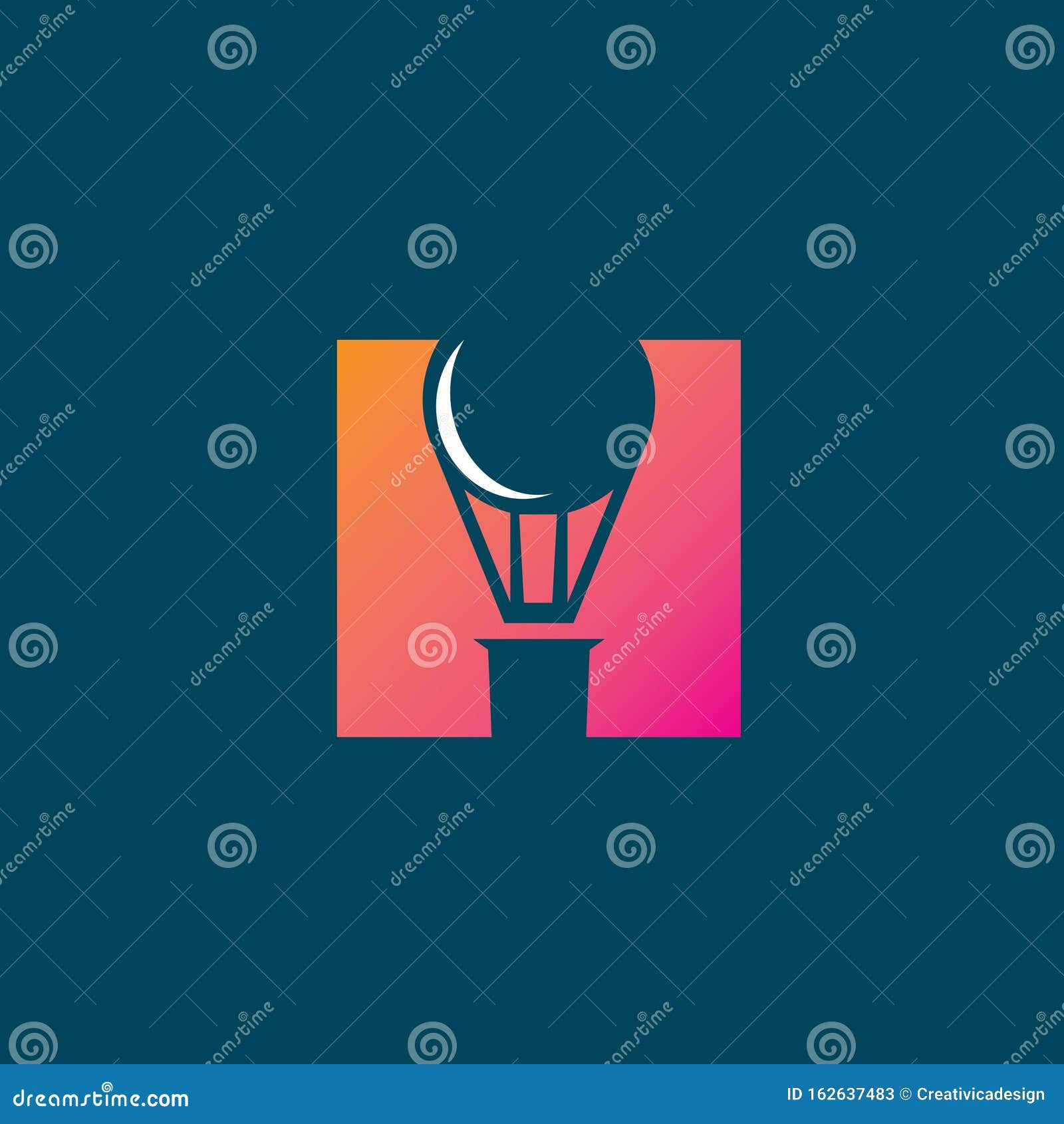 H Alphabet Logo, Helium Idea Stock Vector - Illustration of alphabet ...