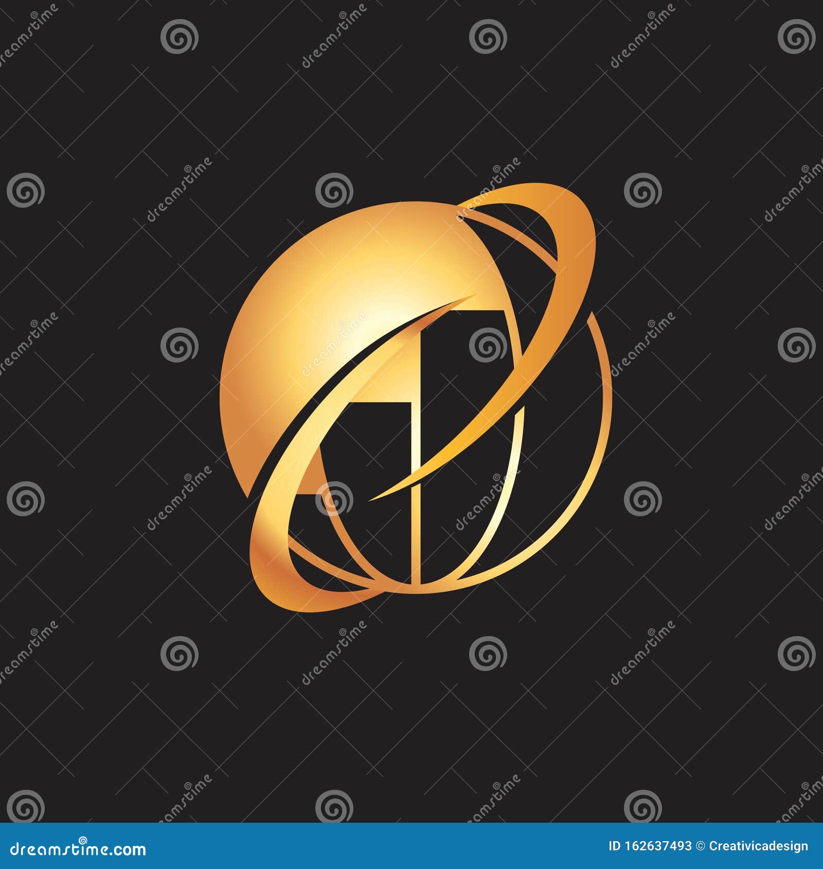 Golden Globe logo vector stock vector. Illustration of graphic - 162637493