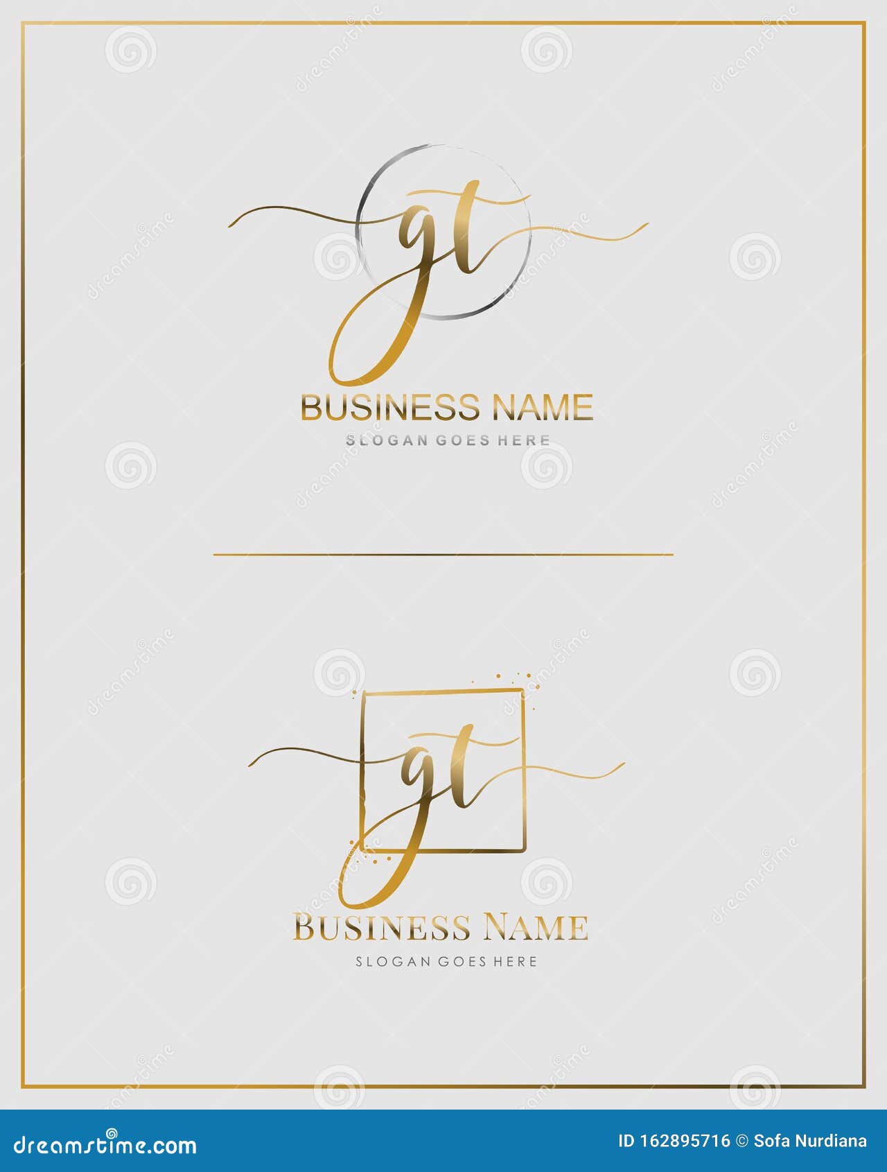 Initial G T GT Handwriting Logo Vector. Letter Handwritten Logo ...