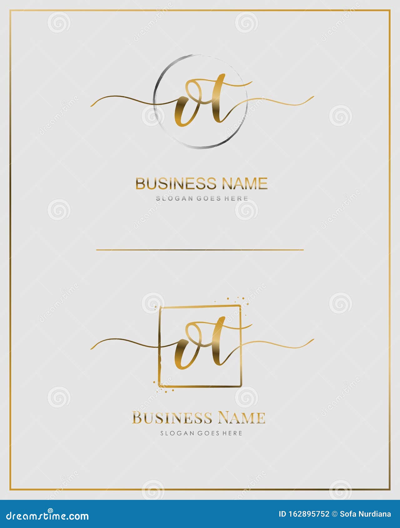 Initial O T OT Handwriting Logo Vector. Letter Handwritten Logo ...