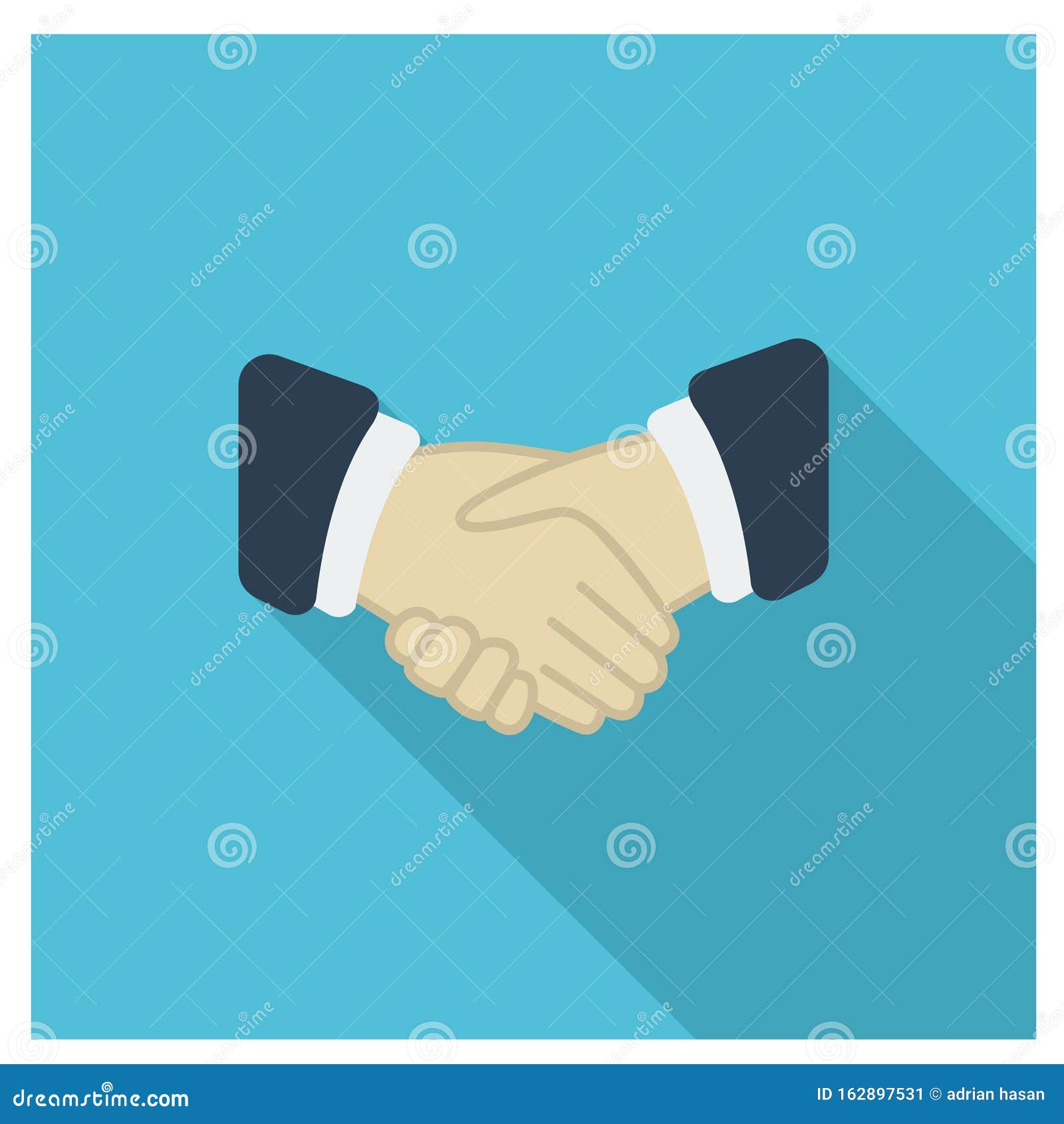 Shakehand Simpel Logo Icon Vector Ilustration Stock Vector ...