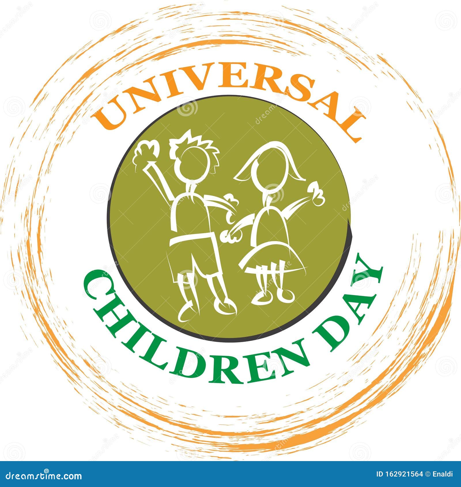Universal Children Day Sign and Symbol Stock Vector - Illustration of ...