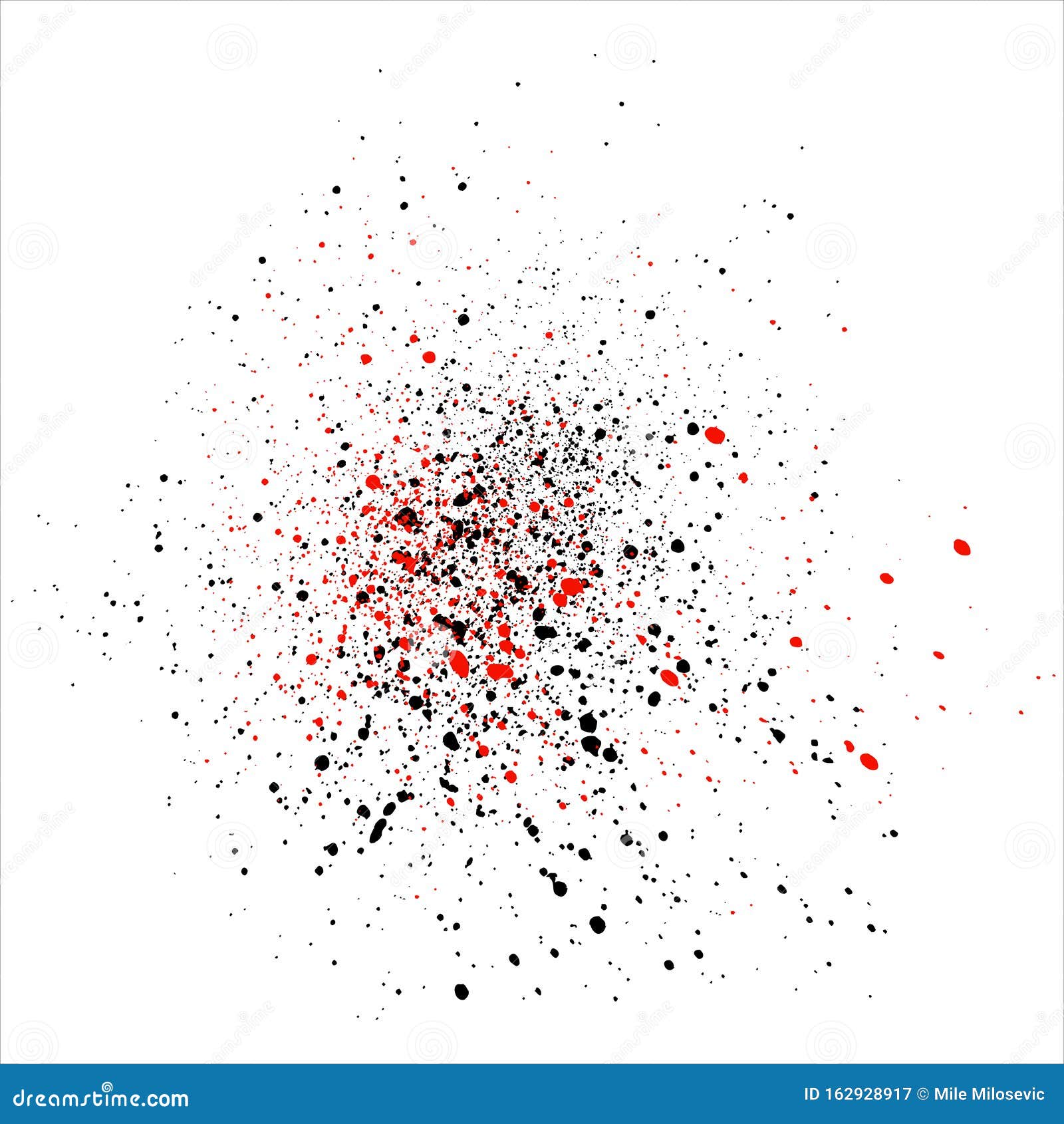 Ink Splash Pattern. Ink Splatter on White Background, Vector ...